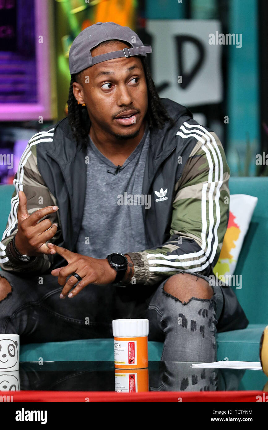 New York, USA. 10 June, 2019. Trent Shelton at the BUILD Brunch Show ...