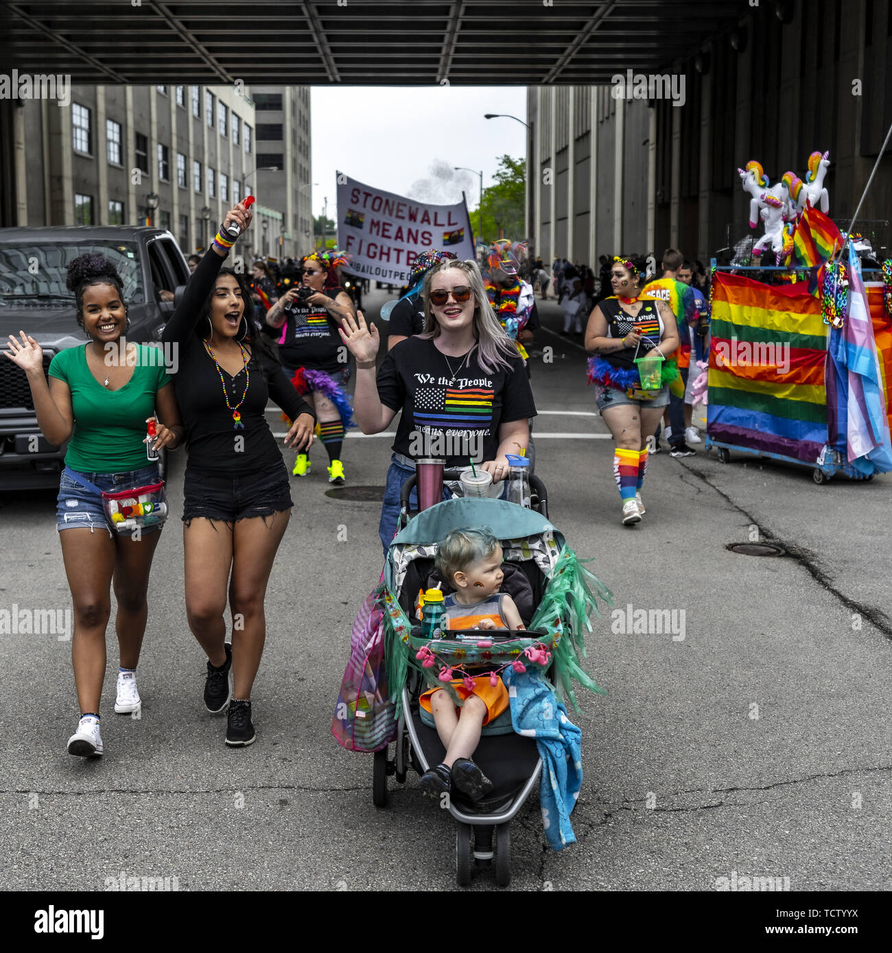 Milwaukee, Wisconsin, USA. 9th June, 2019. Milwaukee Pride Parade ...
