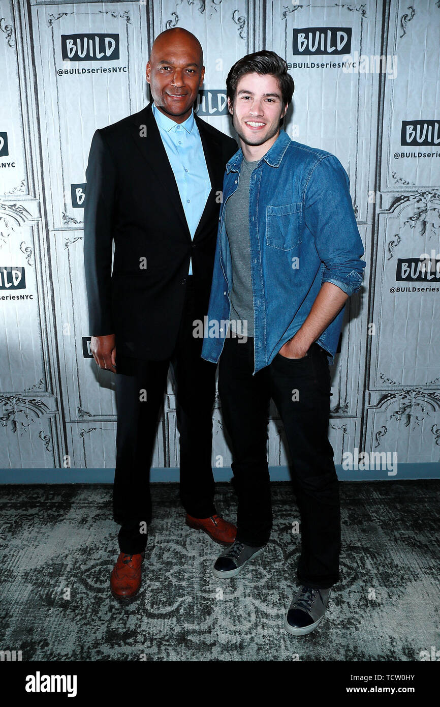 New York, USA. 10 June, 2019. Colin Salmon, Cameron Cuffe at the BUILD ...