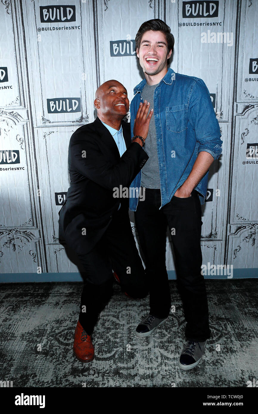 New York, USA. 10 June, 2019. Colin Salmon, Cameron Cuffe at the BUILD ...