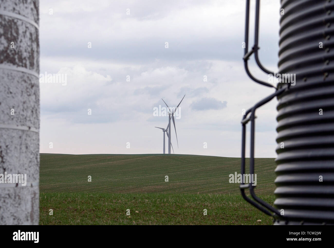 Prairie Wind Farm in Saskatchewan Canada Turbine Stock Photo - Alamy