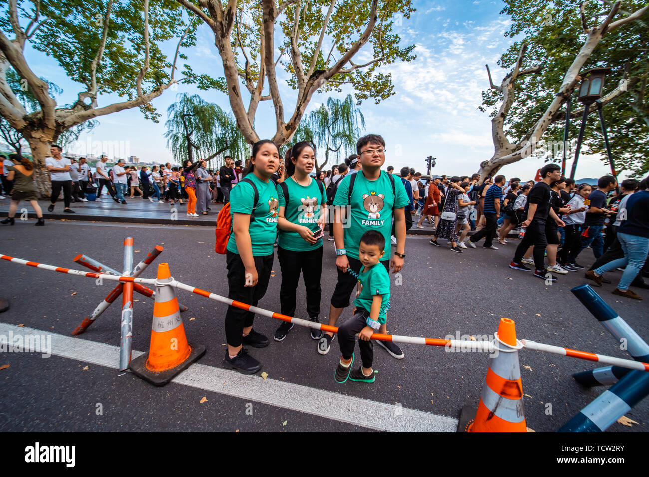 Hangzhou West Lake for National Day Week Stock Photo - Alamy