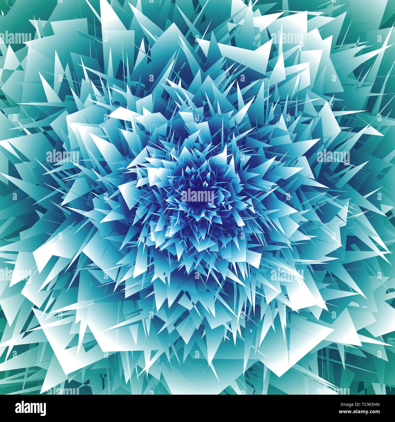 Abstract crystal backdrop in marine blue halftones. Vector business ...