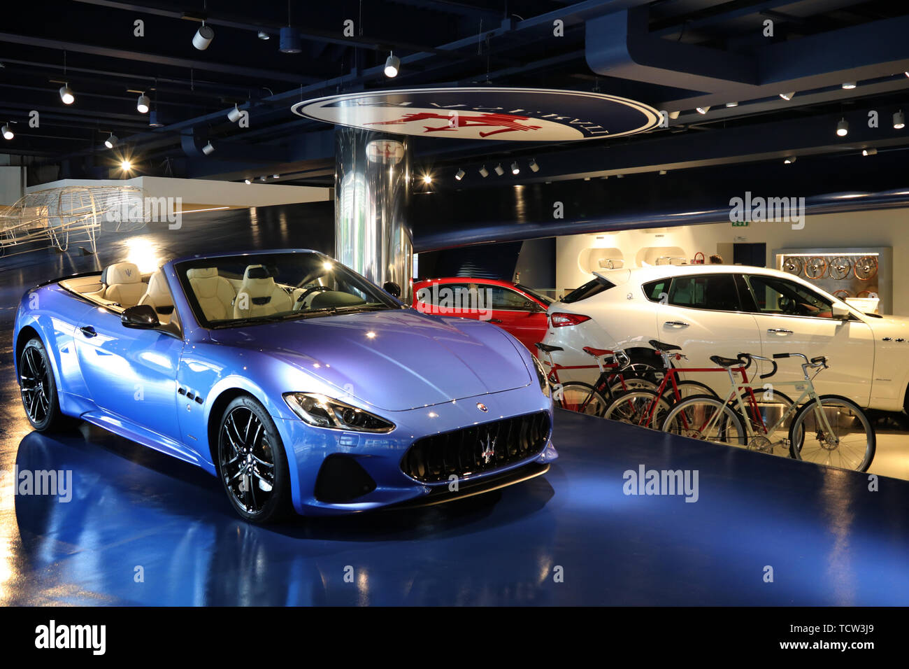 MODENA, ITALY, May 16 2019 - Motor Valley Fest exhibition, Maserati ...