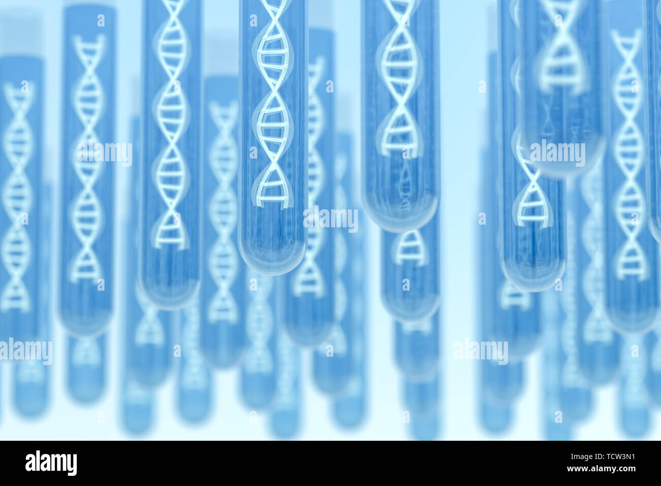 DNA in the test tube, three-dimensional rendering Stock Photo - Alamy