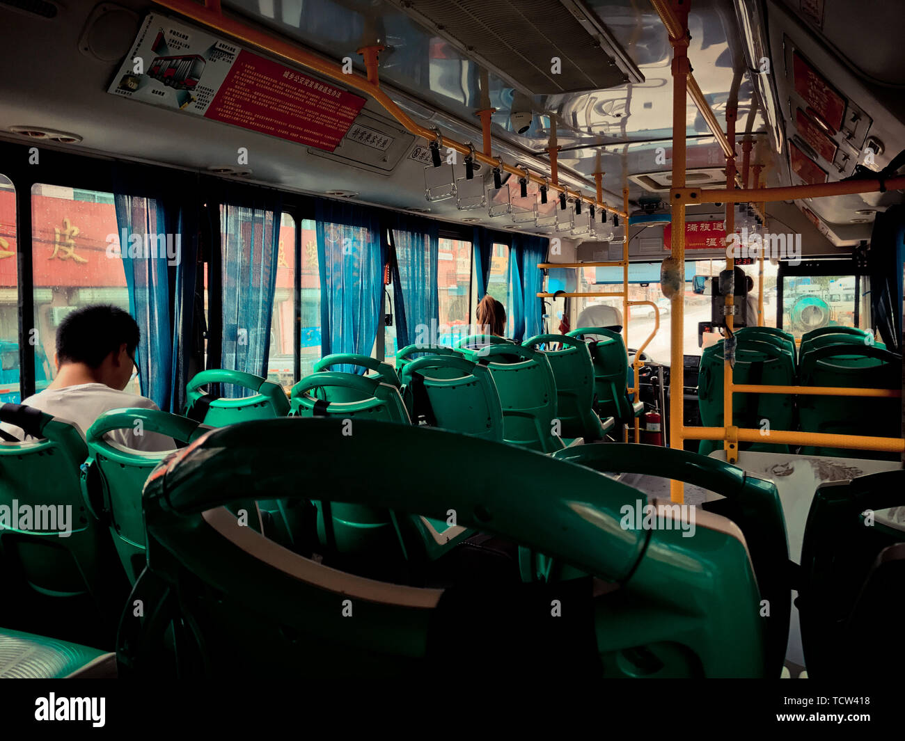 Means of transport system with buses and trains hi-res stock ...