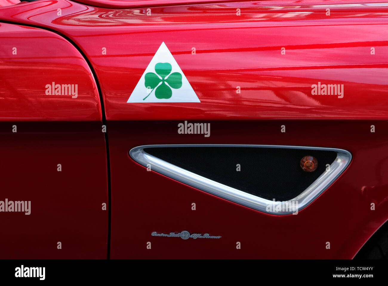 MODENA, ITALY, May 2019 - Motor Valley Fest exhibition, Alfa Romeo 8C ...