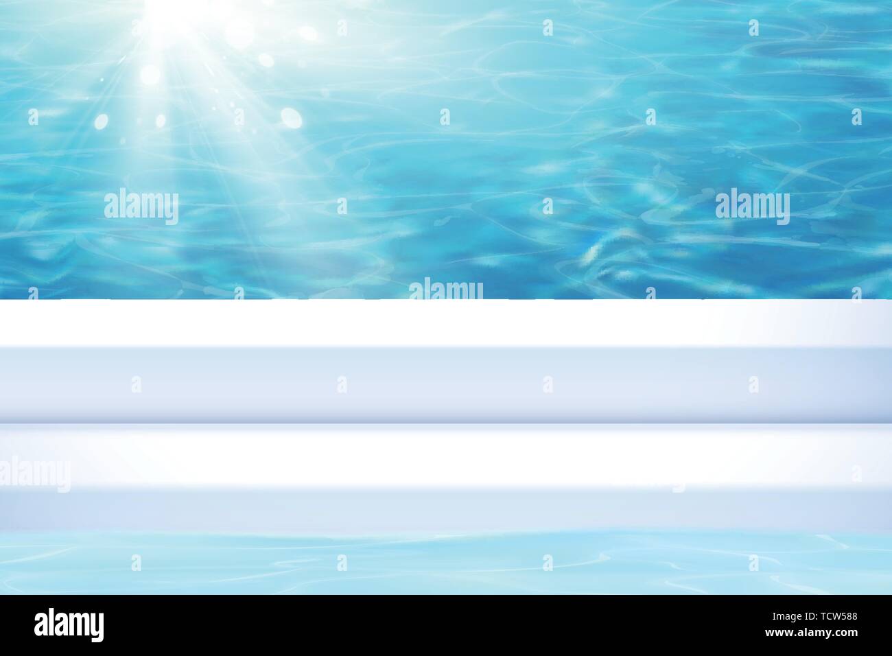 Swimming pool in resort Stock Vector Images - Alamy