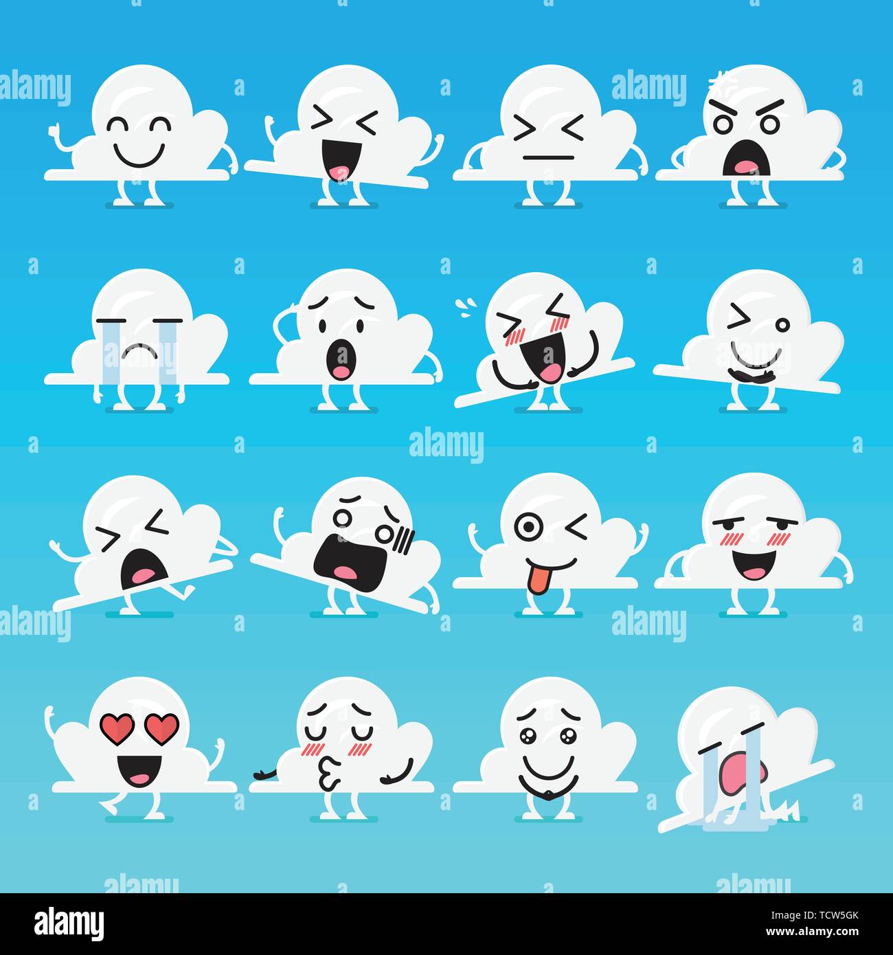 Emoji vector weather hi-res stock photography and images - Alamy