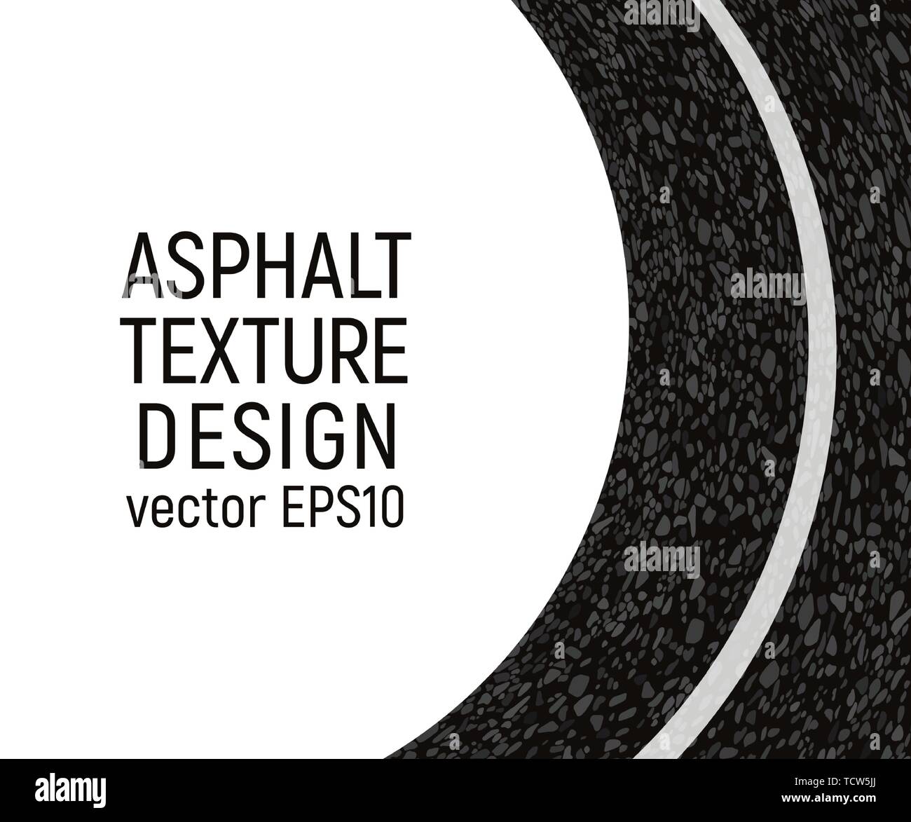 Asphalt card template. Vector illustration. Road banner design Stock ...