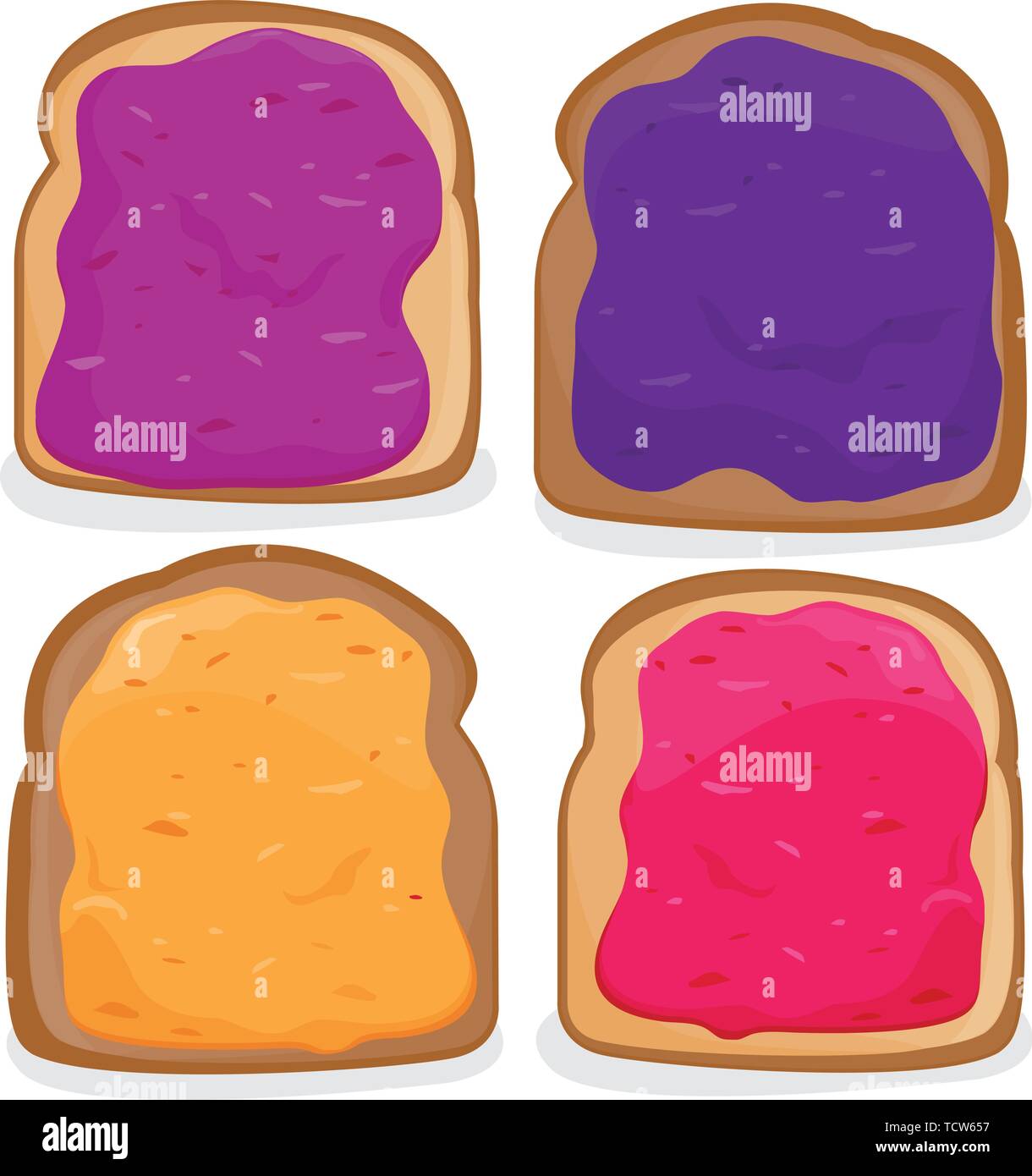 Jelly On Bread Clipart