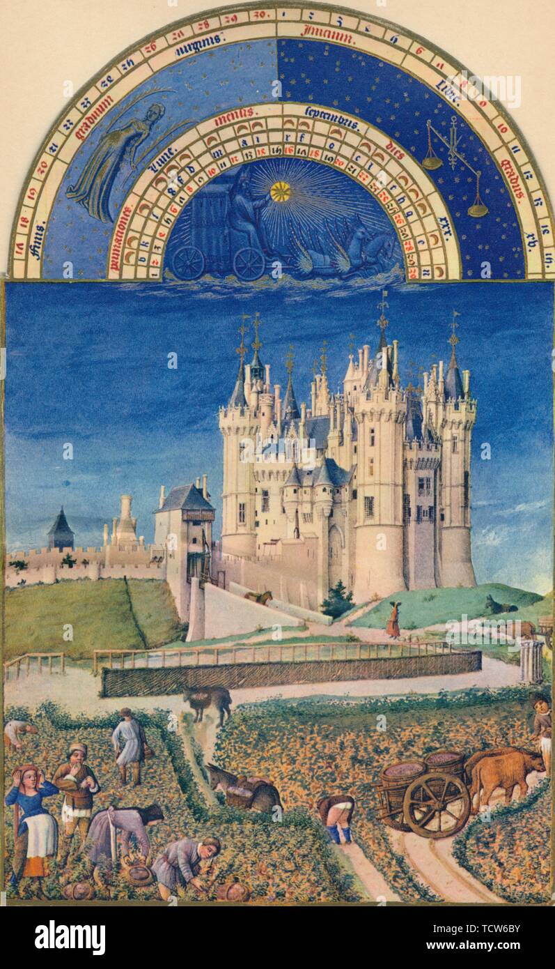 September - the Château de Saumur, 15th century, (1939). Creators: Paul ...