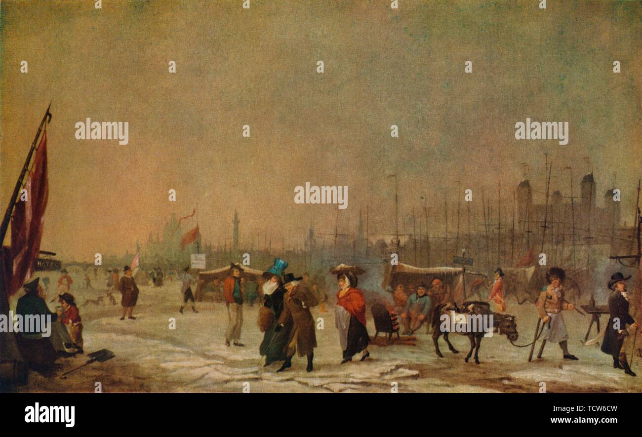 Frost fair thames hi-res stock photography and images - Alamy