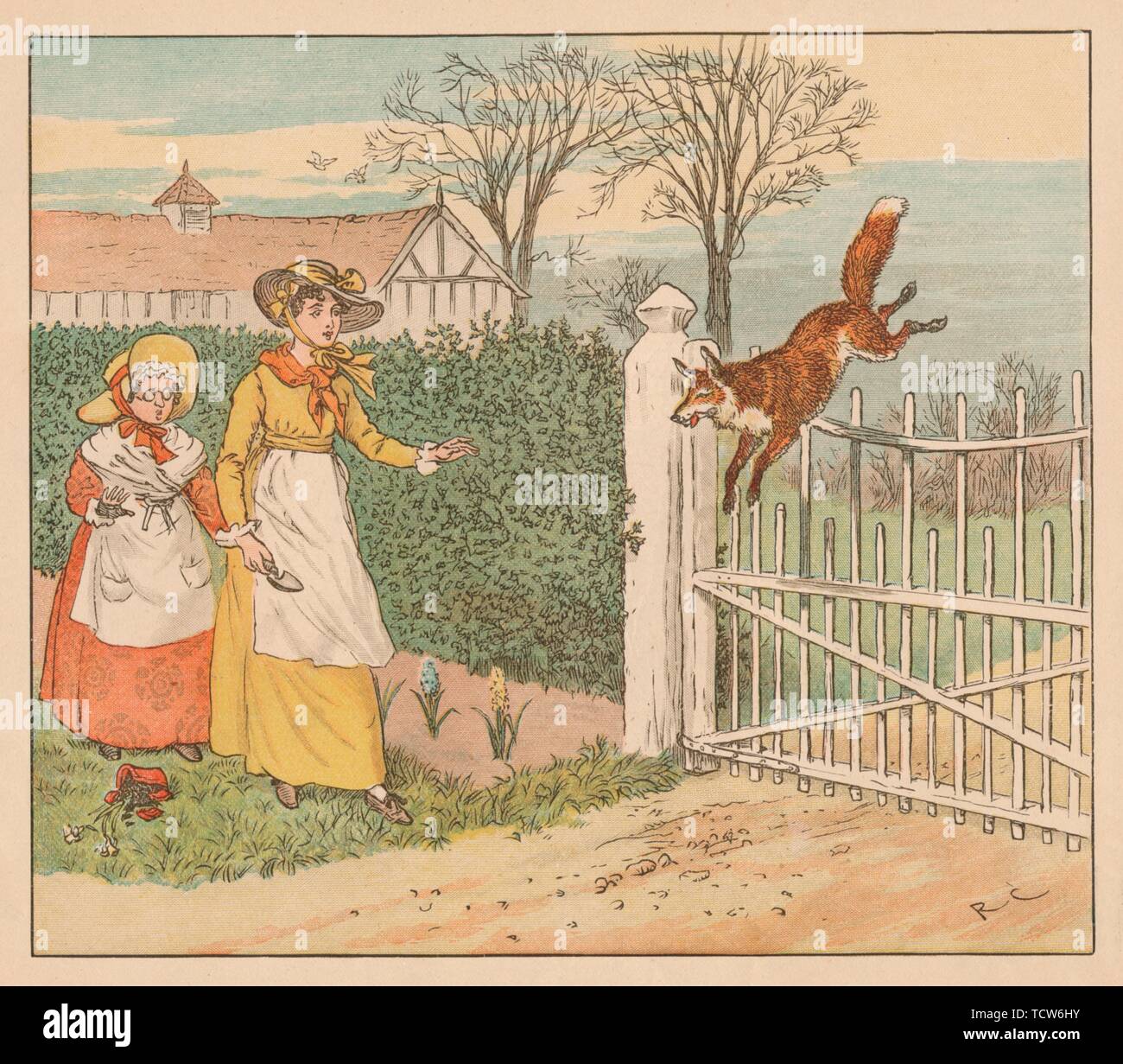 The Fox jumping over the parson's gate, c1883. Creator: Randolph ...