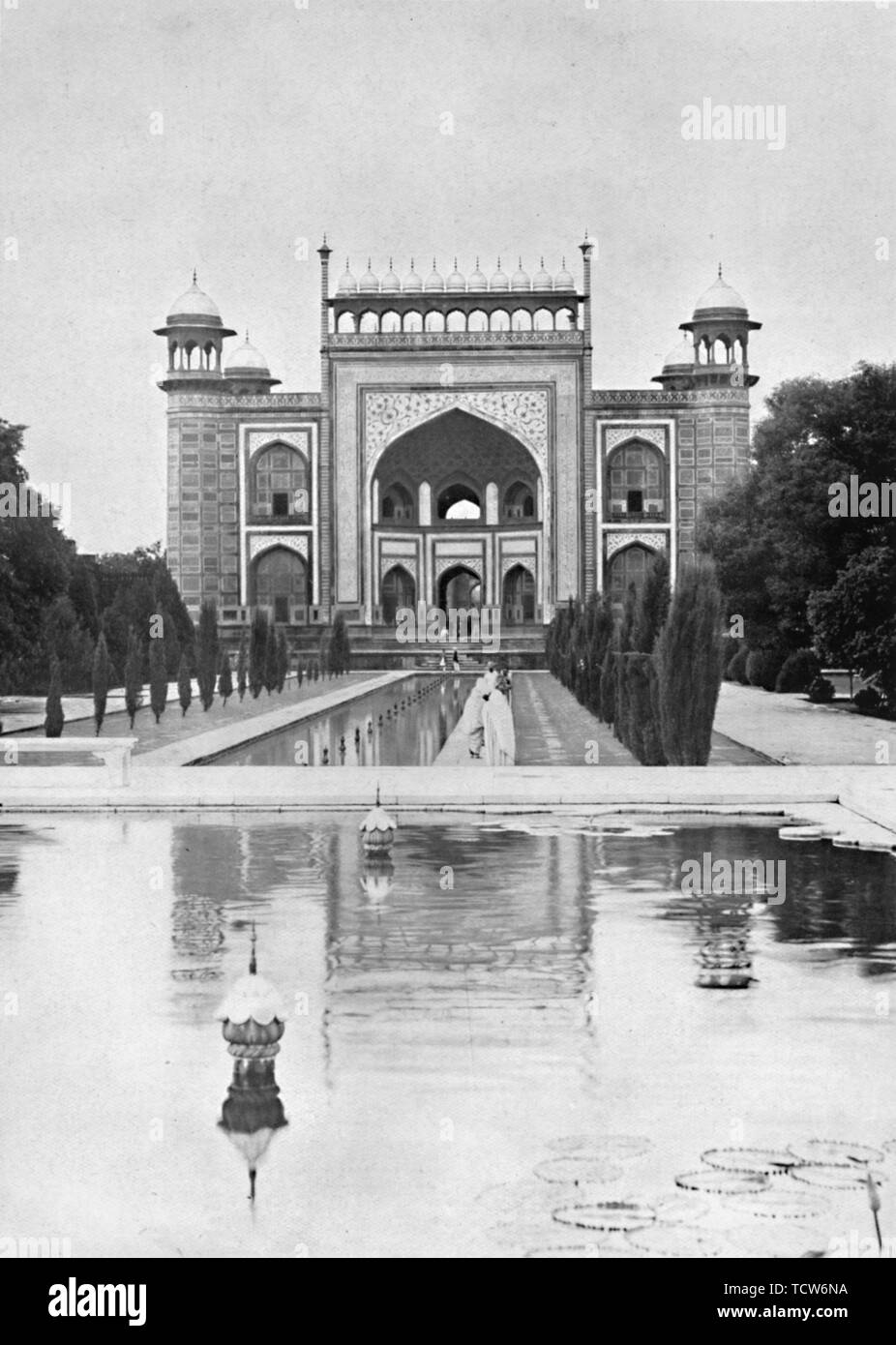'Agra. The Gateway of the Taj Mahal', c1910. Creator: Unknown Stock ...