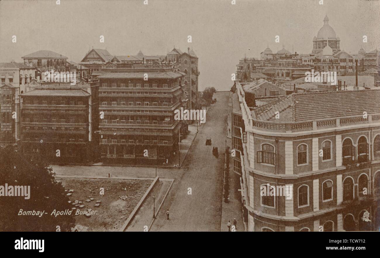 'Bombay - Apollo Bunder'. Creator: Unknown Stock Photo - Alamy