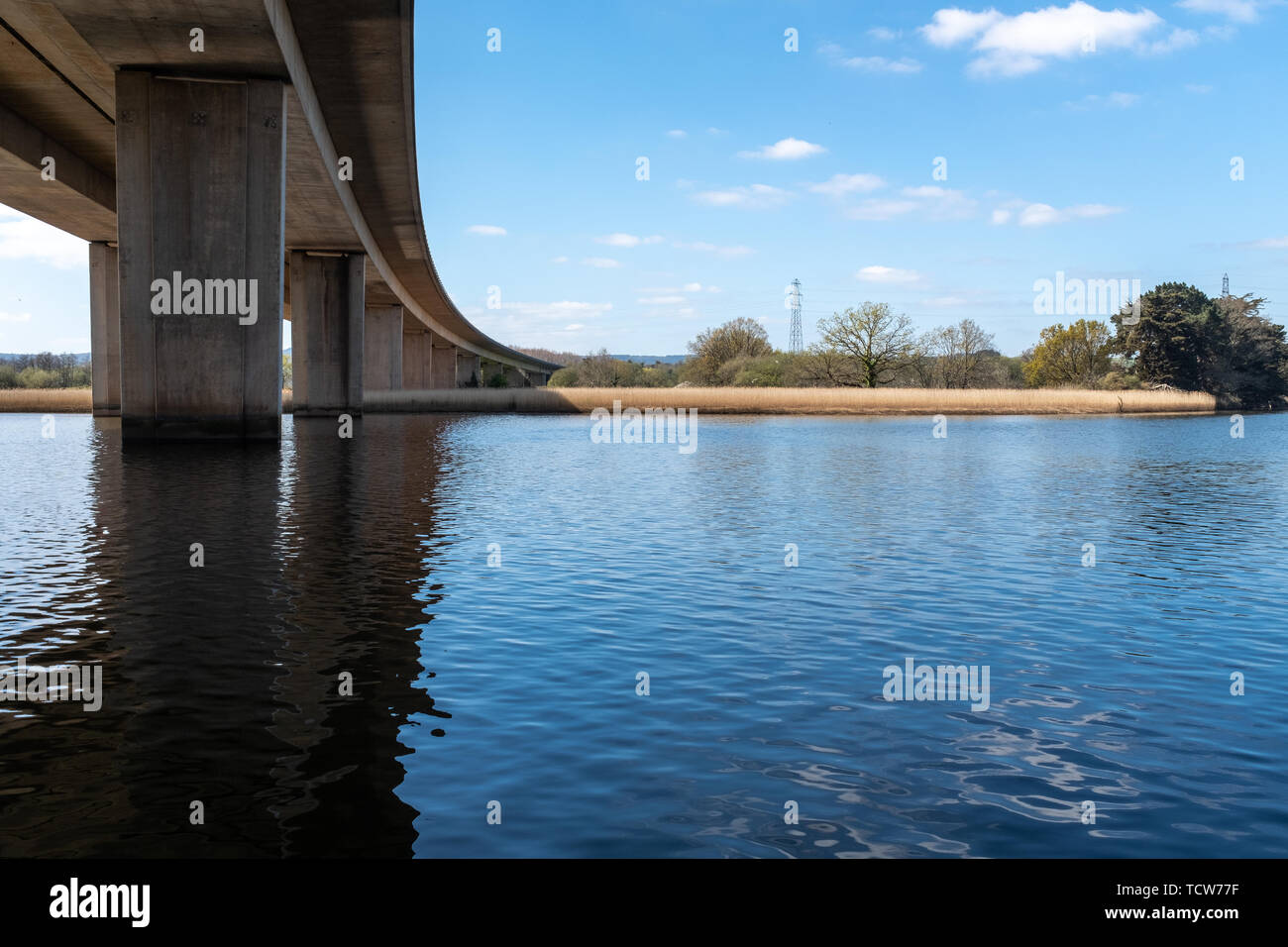 Motorway bridge from below hi-res stock photography and images - Alamy