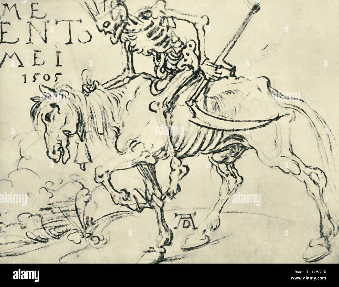 Death riding, 1505, (1943). Creator: Albrecht Durer Stock Photo - Alamy