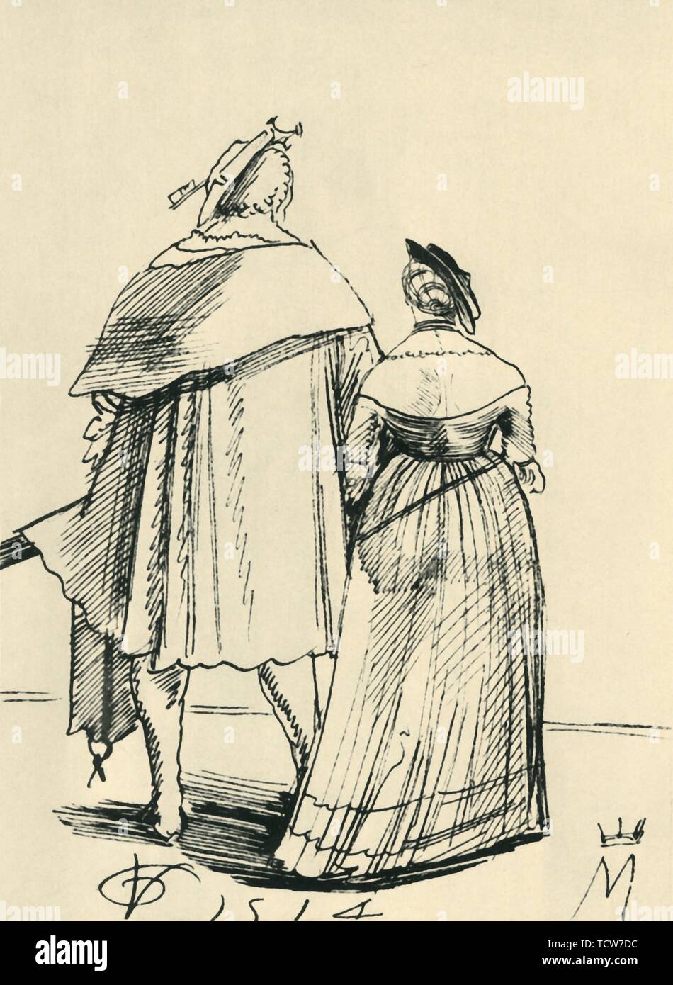 Couple out walking, 1514, (1943). Creator: Urs Graf Stock Photo - Alamy