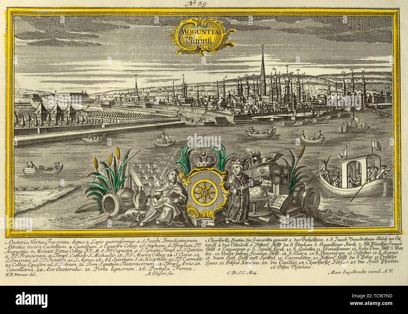 Mainz, c1740. Creator: A Gläßer Stock Photo - Alamy