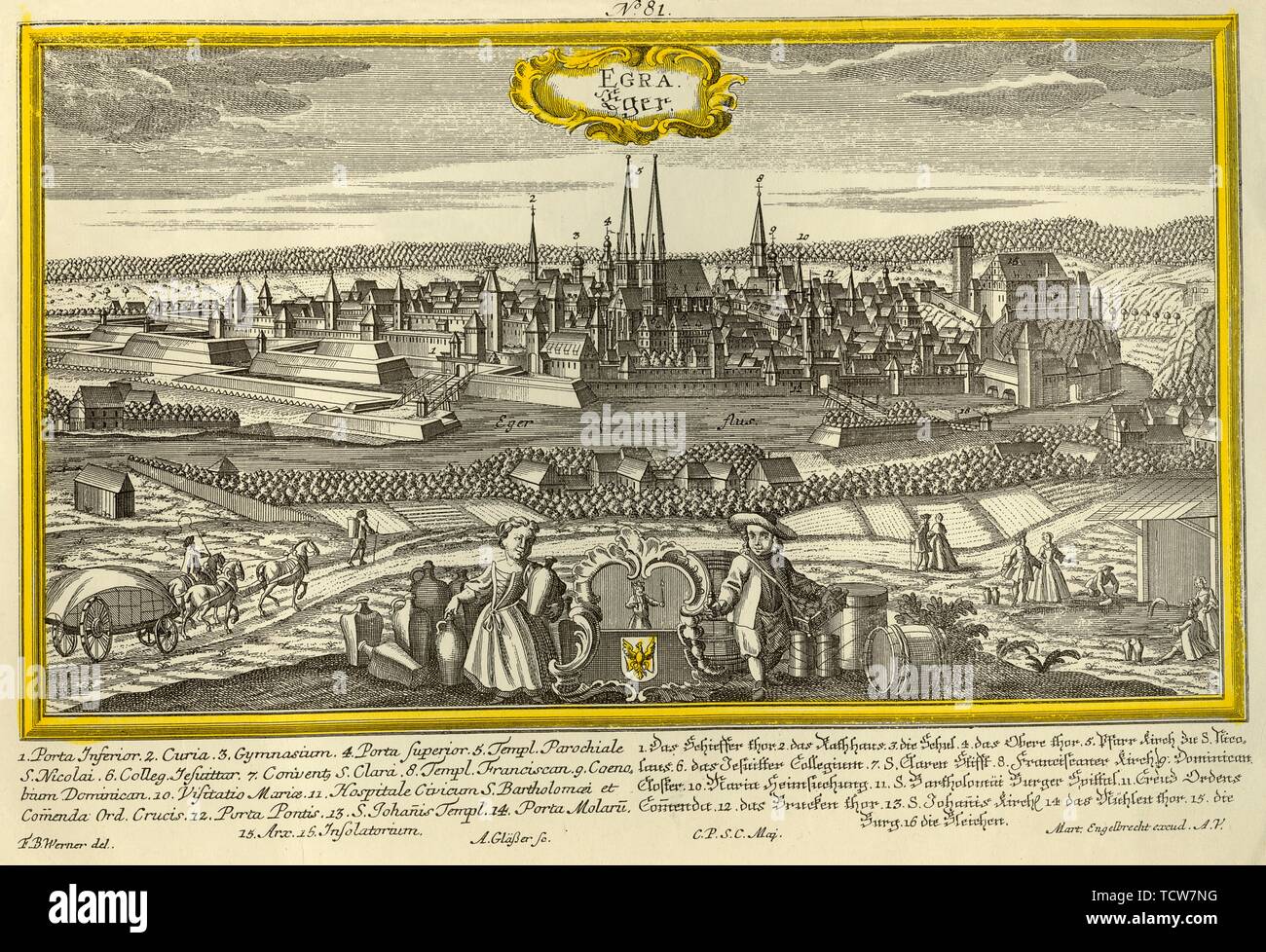 Eger, c1740. Creator: A Gläßer Stock Photo - Alamy