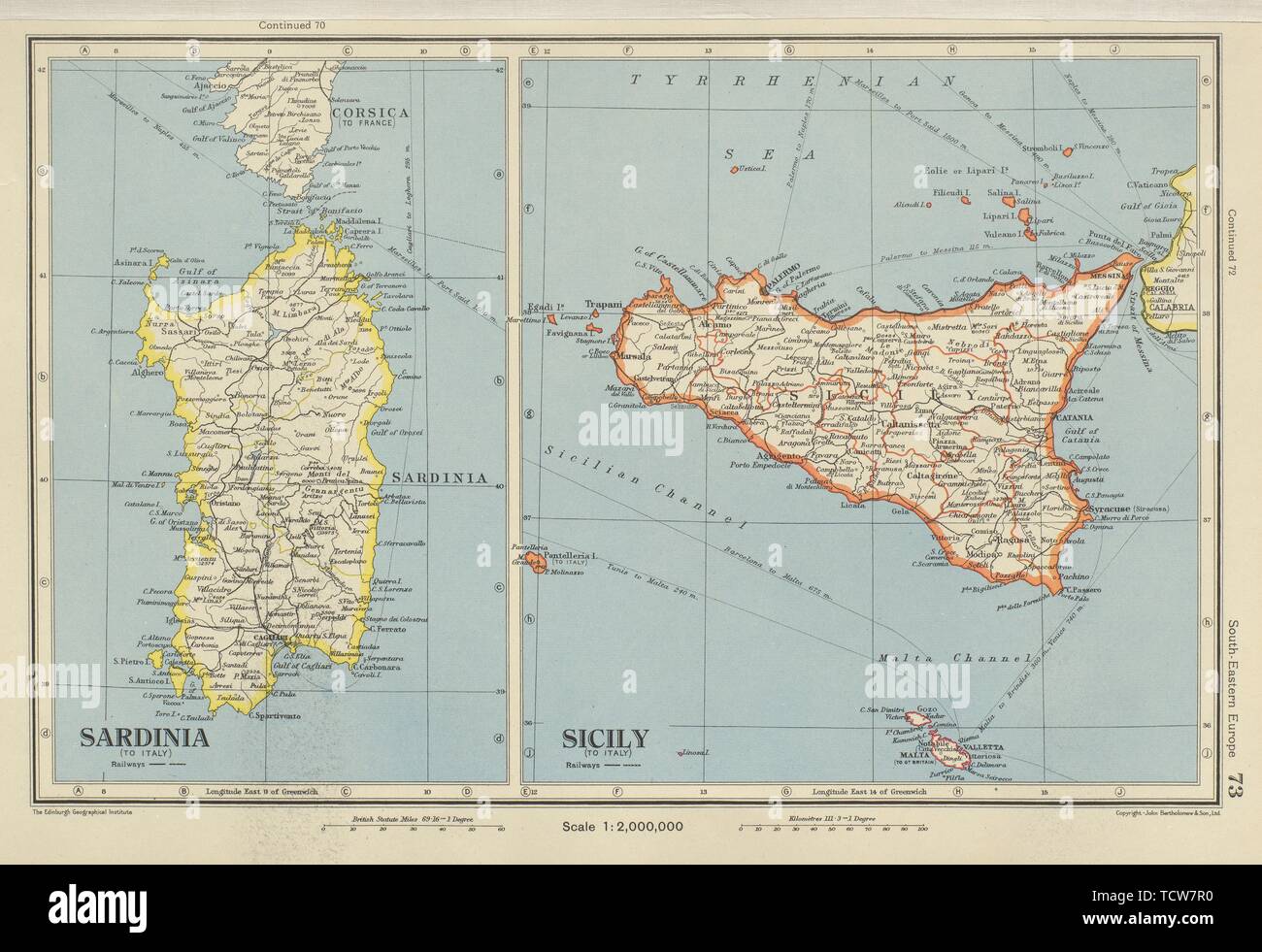 Old map of sardinia hi-res stock photography and images - Alamy