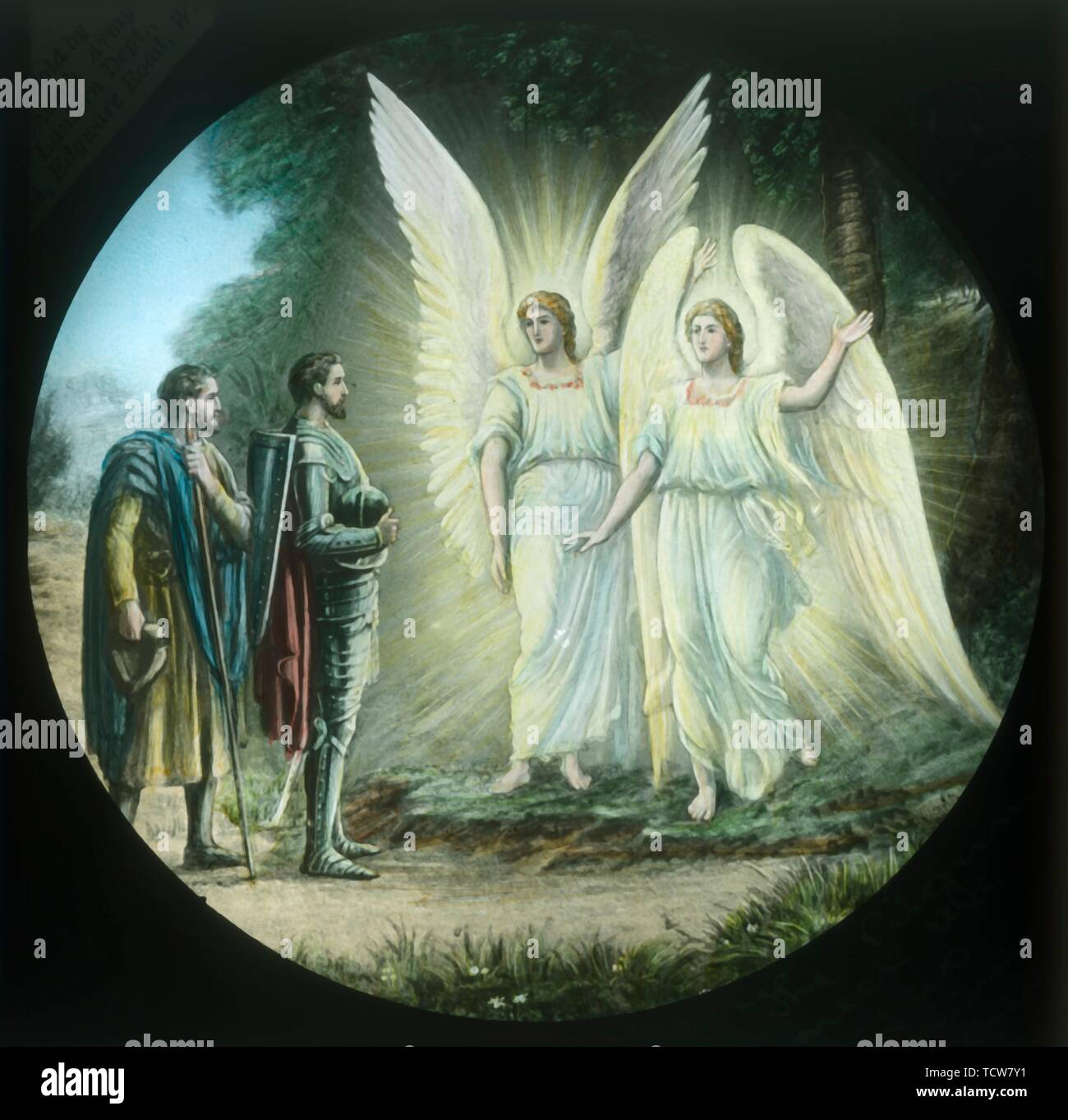 'The Pilgrims meet the two shining ones', c1910. Creator: Unknown Stock ...