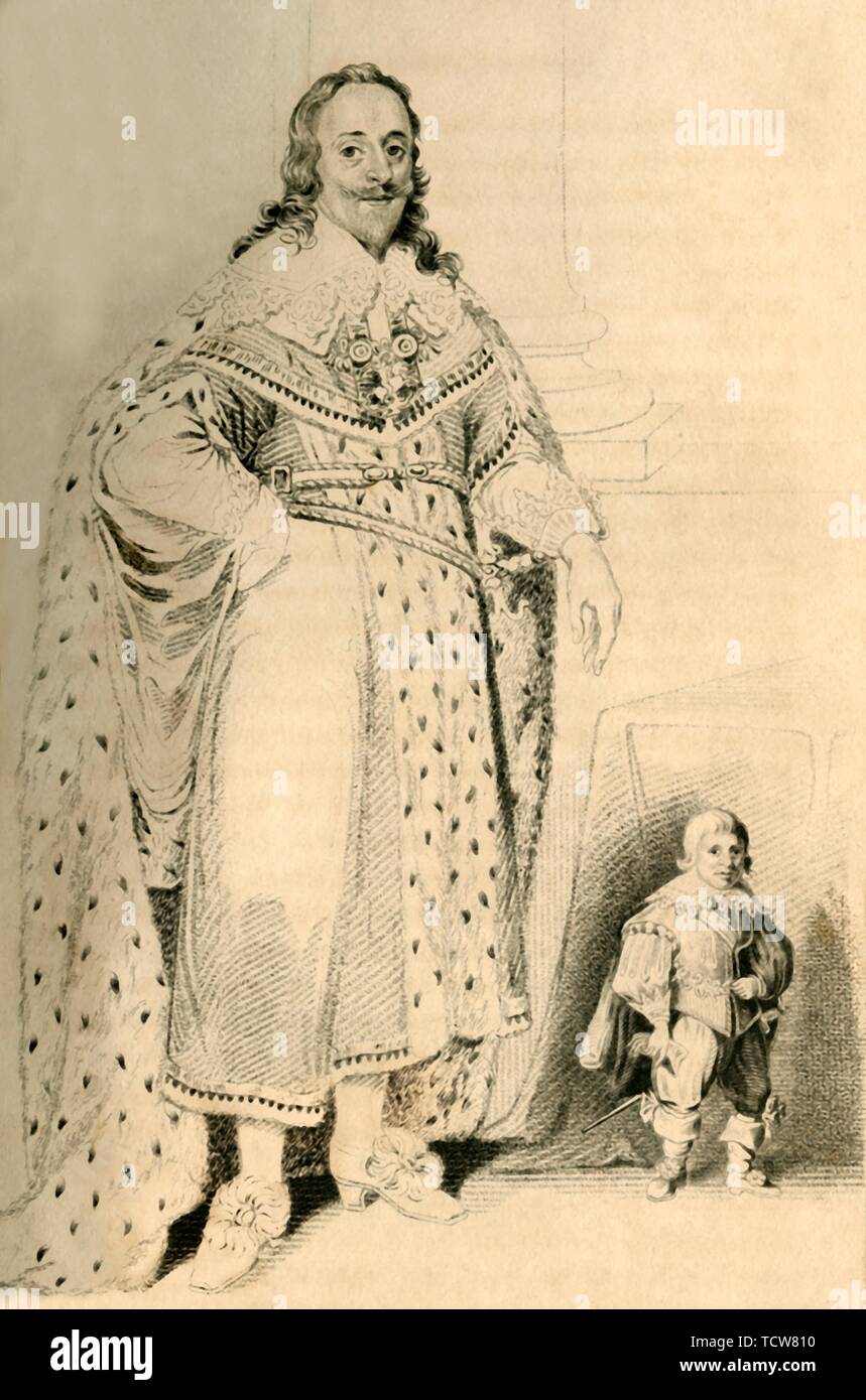 'Jeffery Hudson, Aged 30 Years, 18 Inches high. - Dwarf to King Charles ...