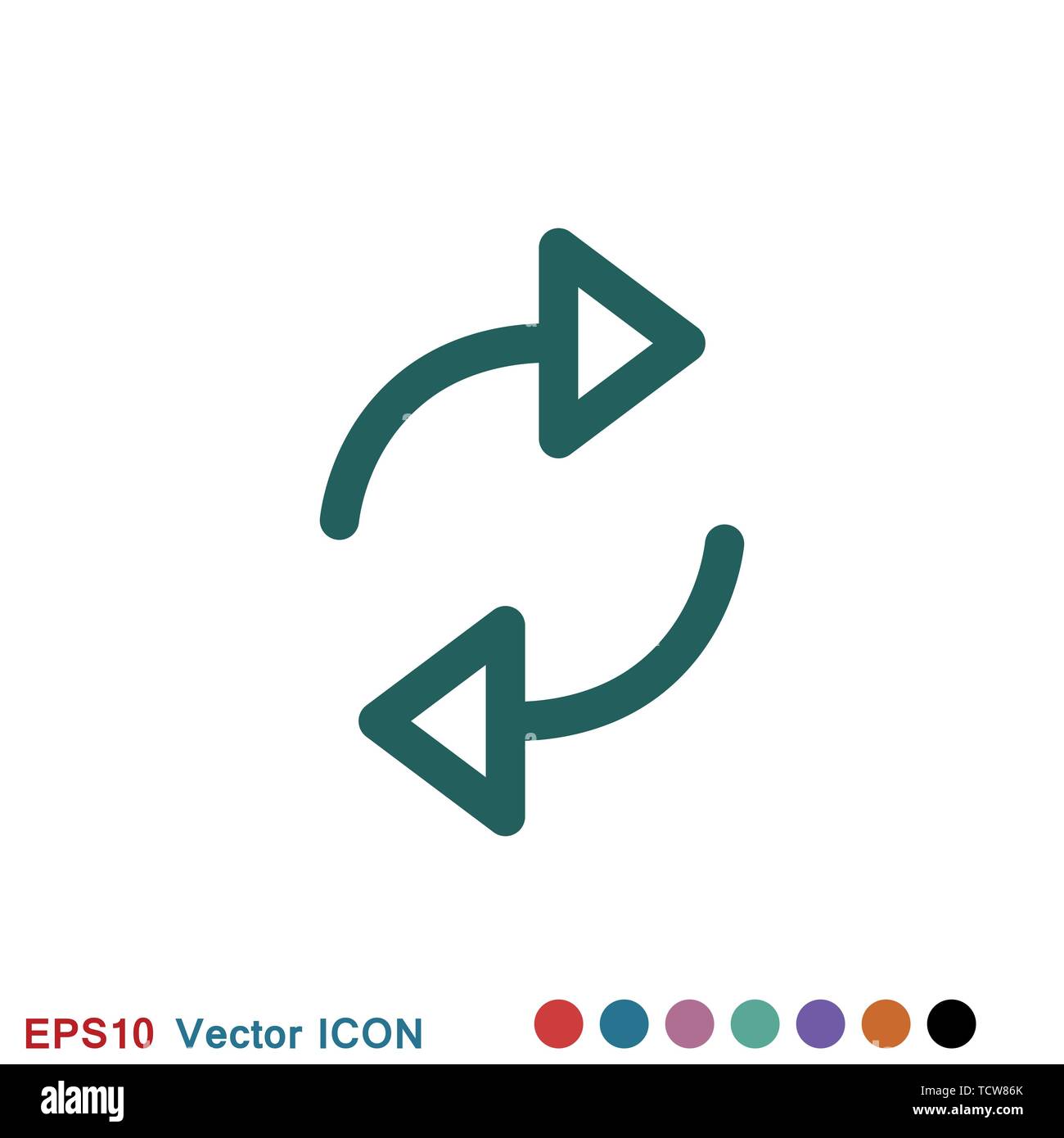 Arrows icon. Arrow for the website and app. Vector illustration Stock ...