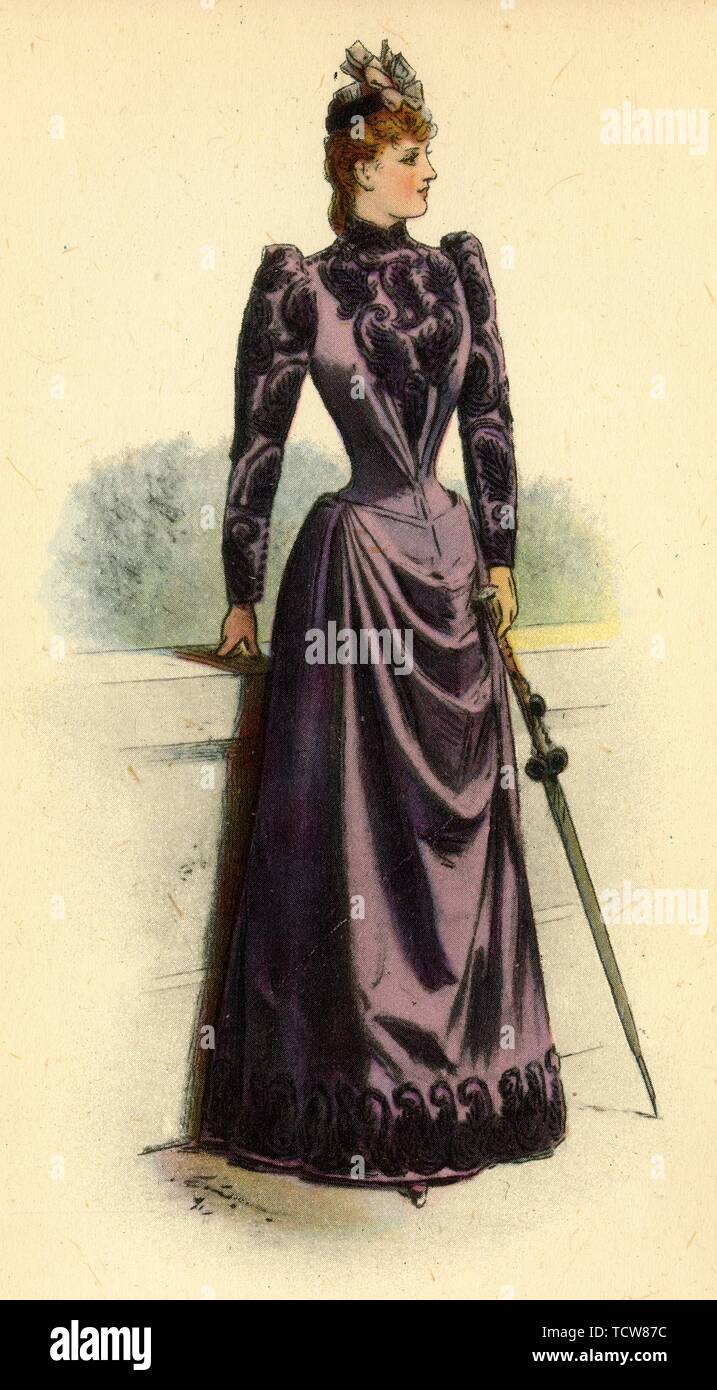 'La Mode Artistique, 1890', 1943. Creator: Unknown Stock Photo - Alamy