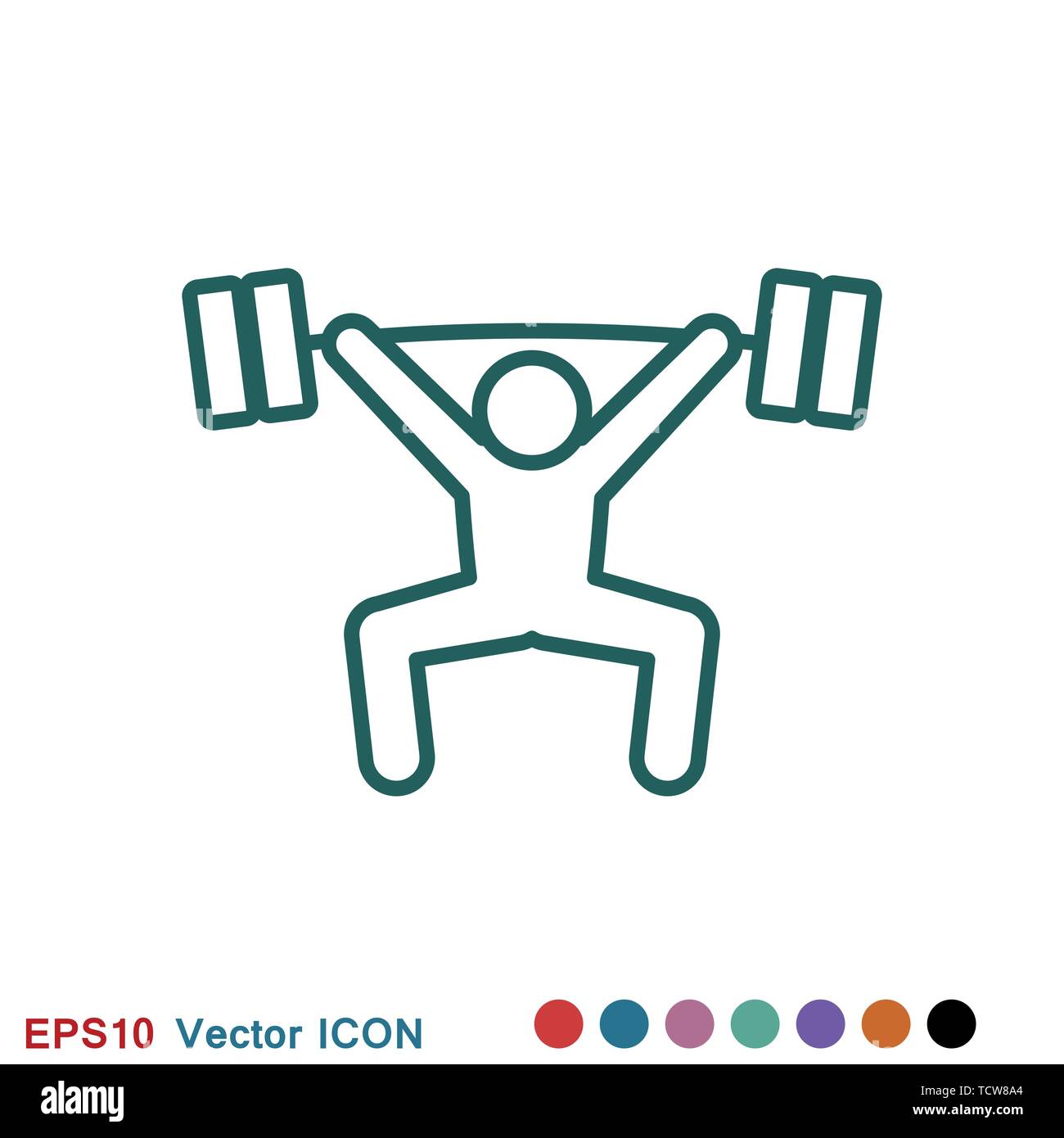 Athlete icon isolated on background vector illustration, sign design ...