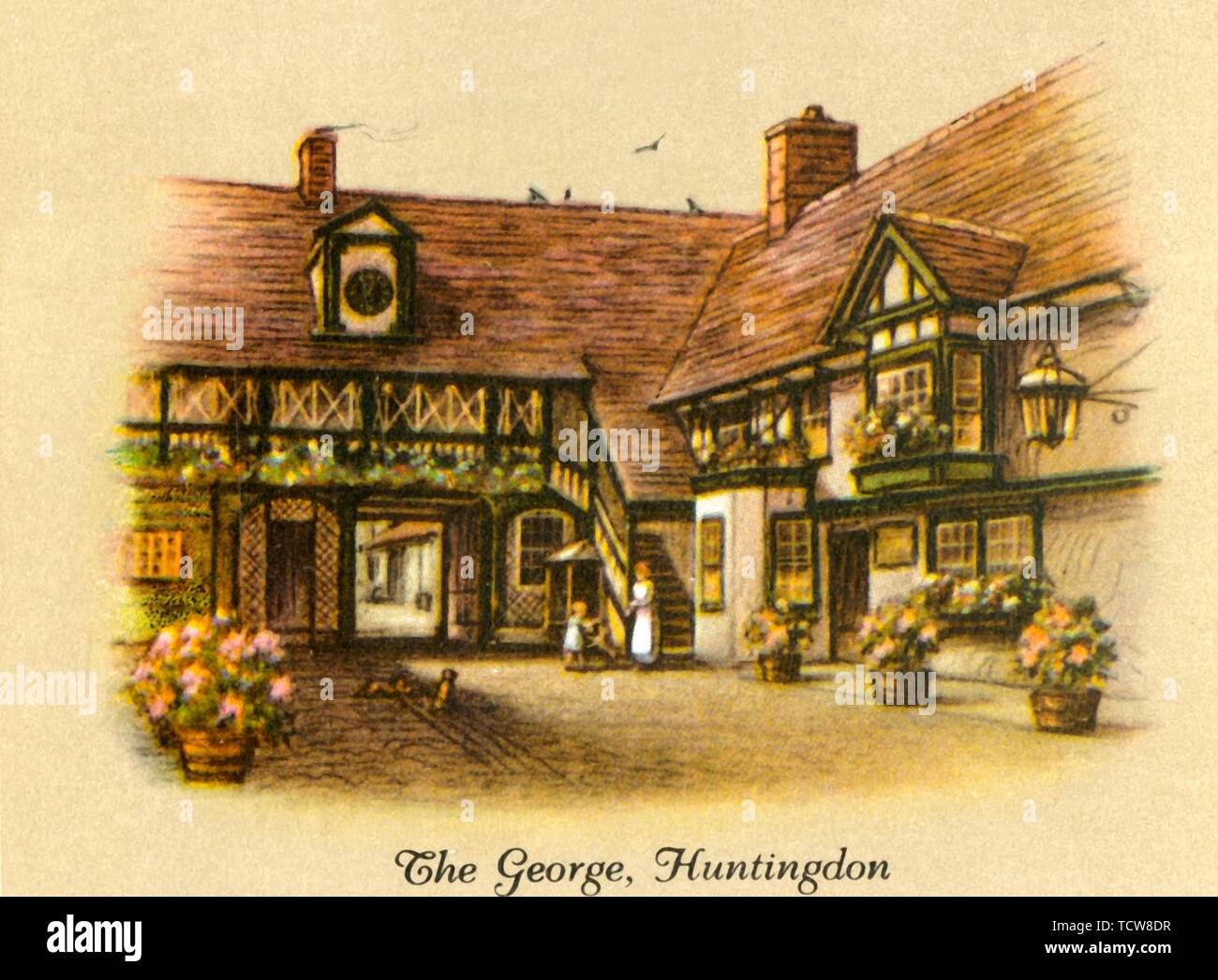 'The George, Huntingdon', 1936. Creator: Unknown Stock Photo - Alamy