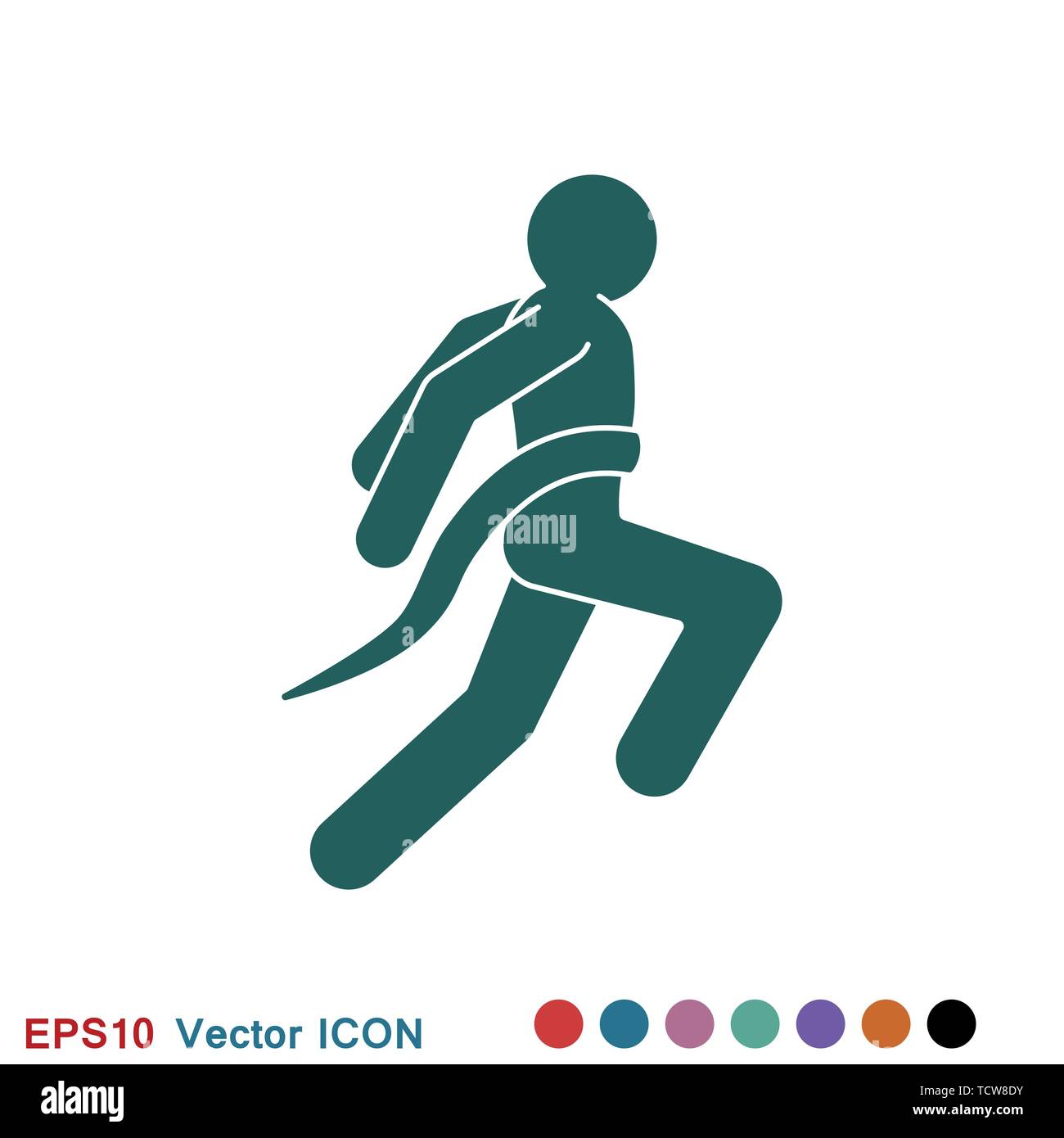 Athlete icon isolated on background vector illustration, sign design ...