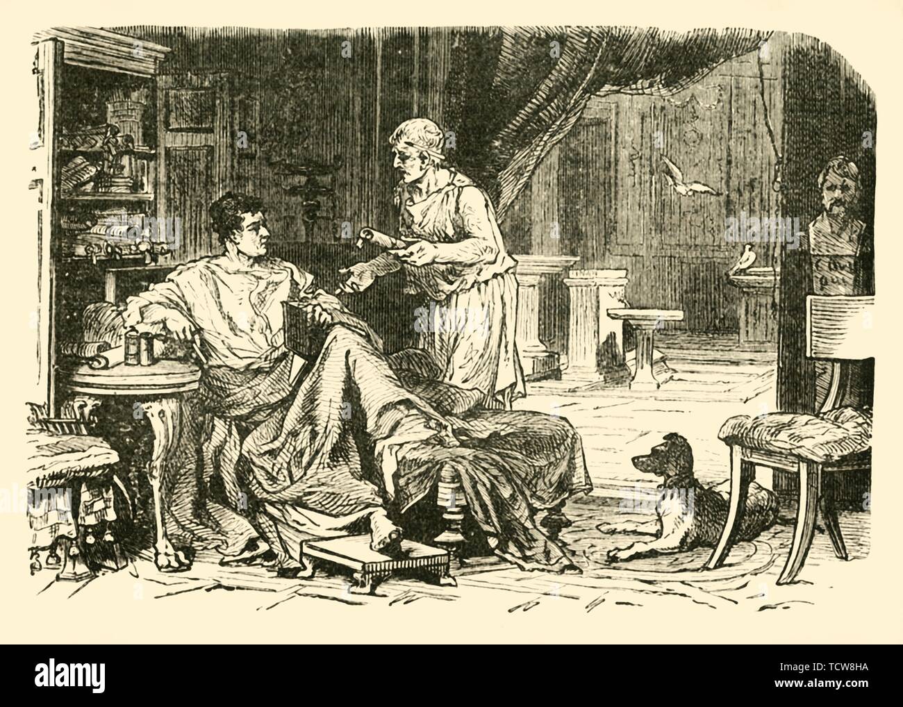 'Roman Study', 1890. Creator: Unknown Stock Photo - Alamy