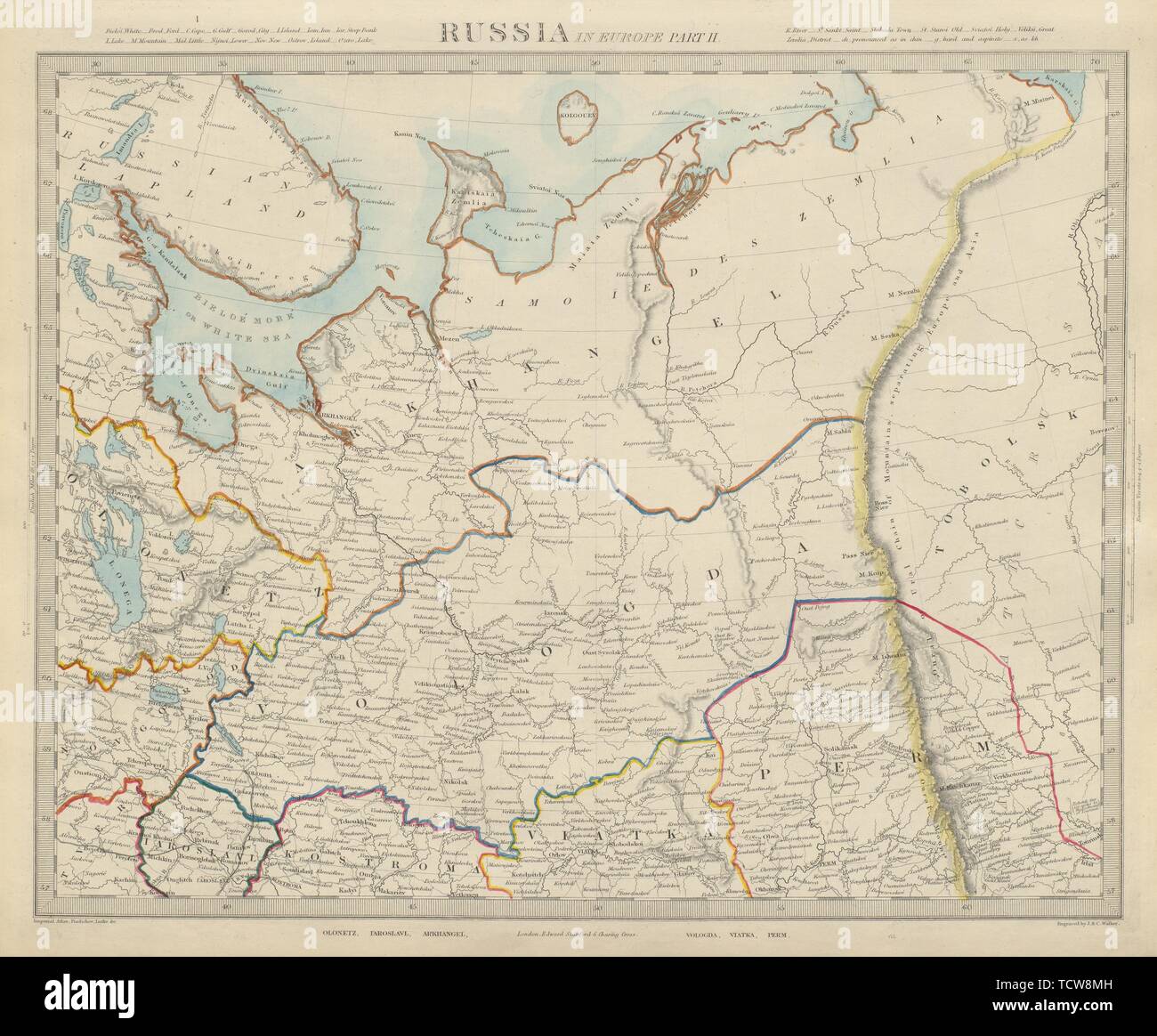 RUSSIA Arkhangelsk Vologda VIatka Perm Olontez Iaroslavl Urals.SDUK ...