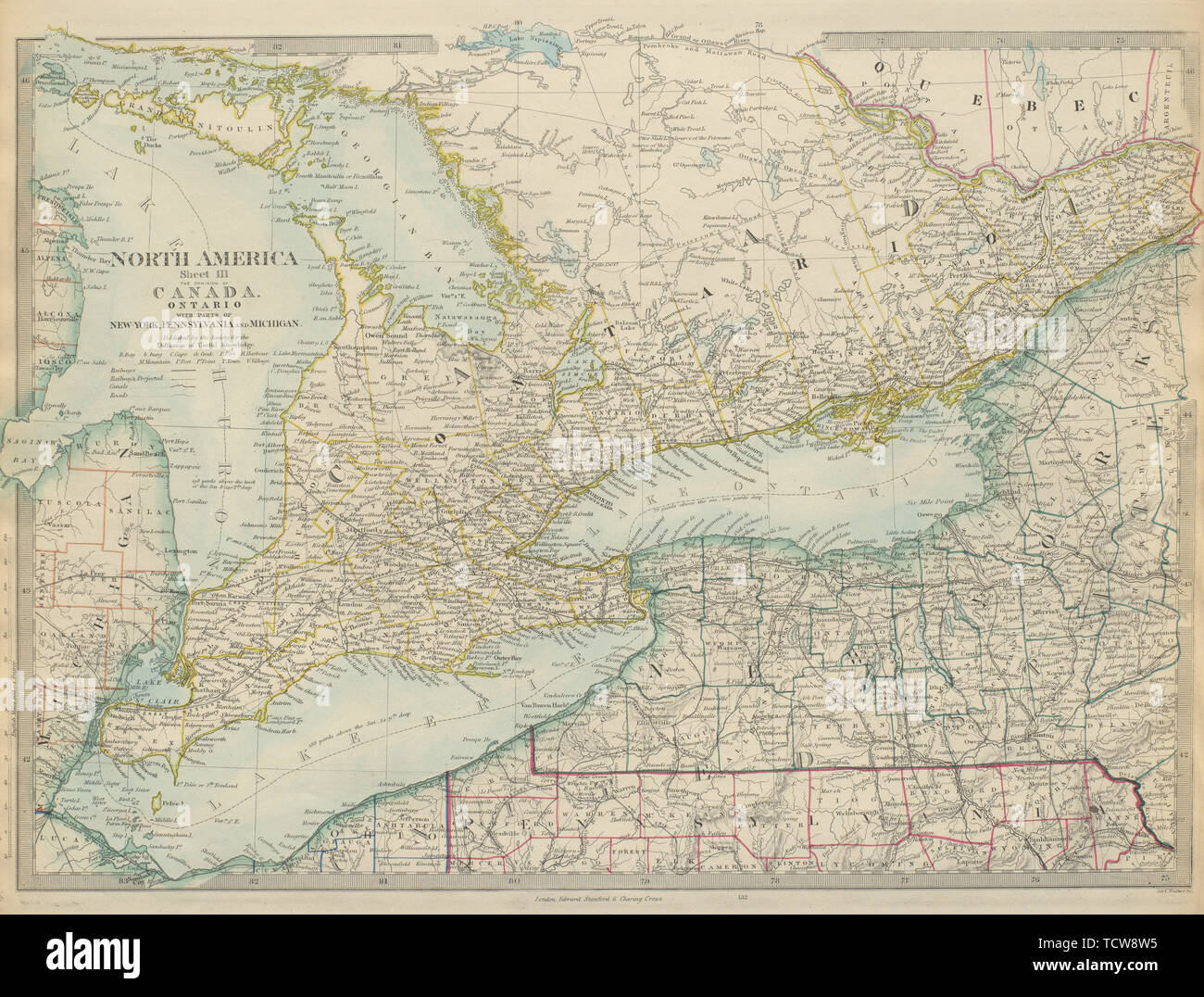 Erie outline hi-res stock photography and images - Alamy