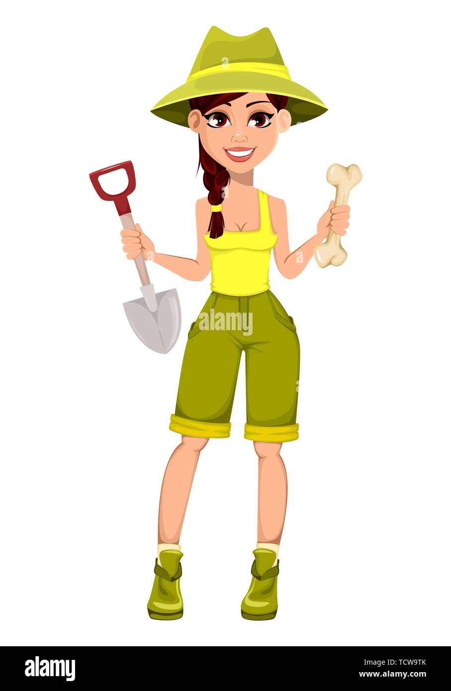 Female archaeologist Stock Vector Images - Alamy