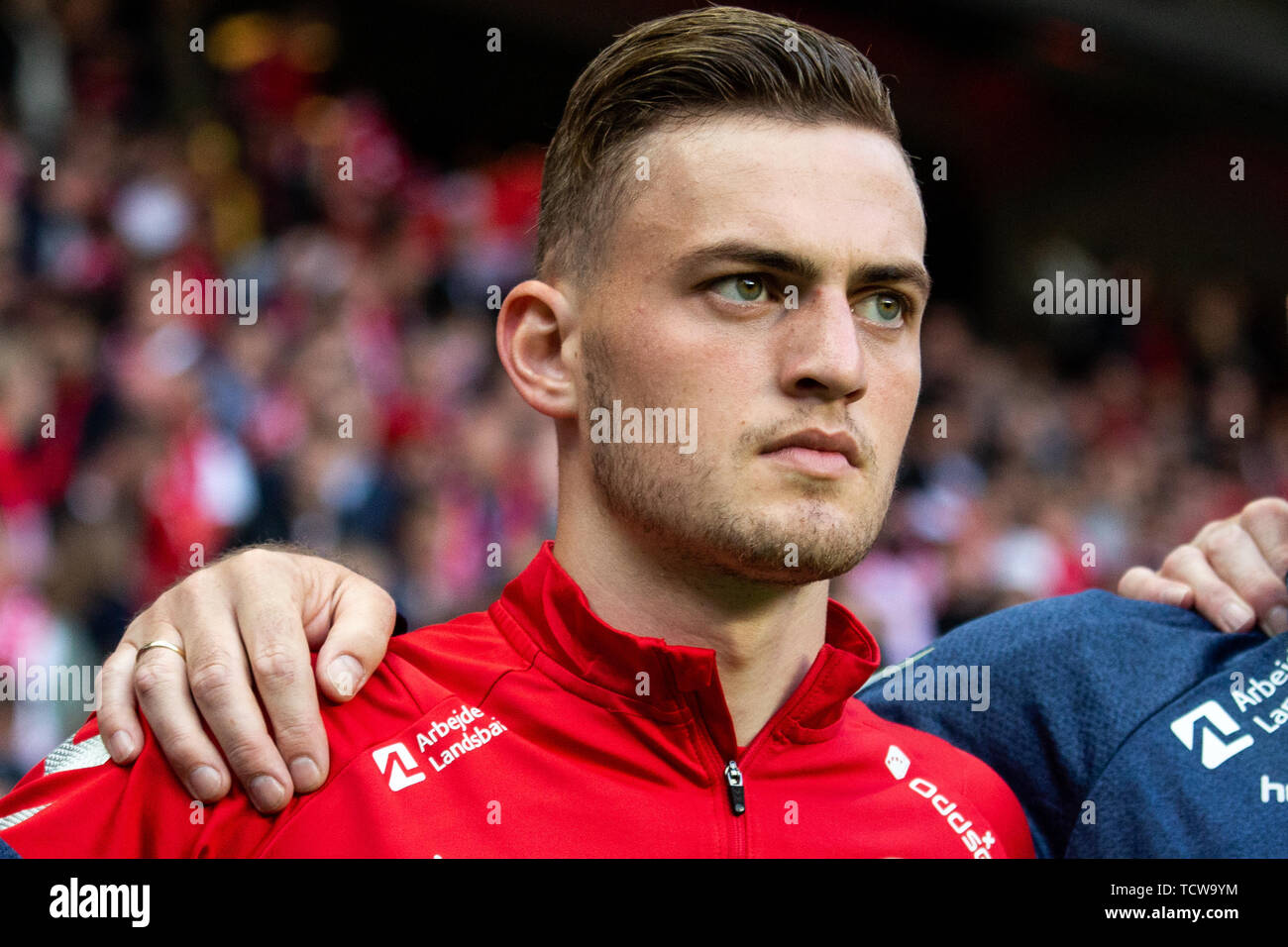 Denmark, Copenhagen - June 7, 2019. Jacob Bruun Larsen of Denmark seen ...