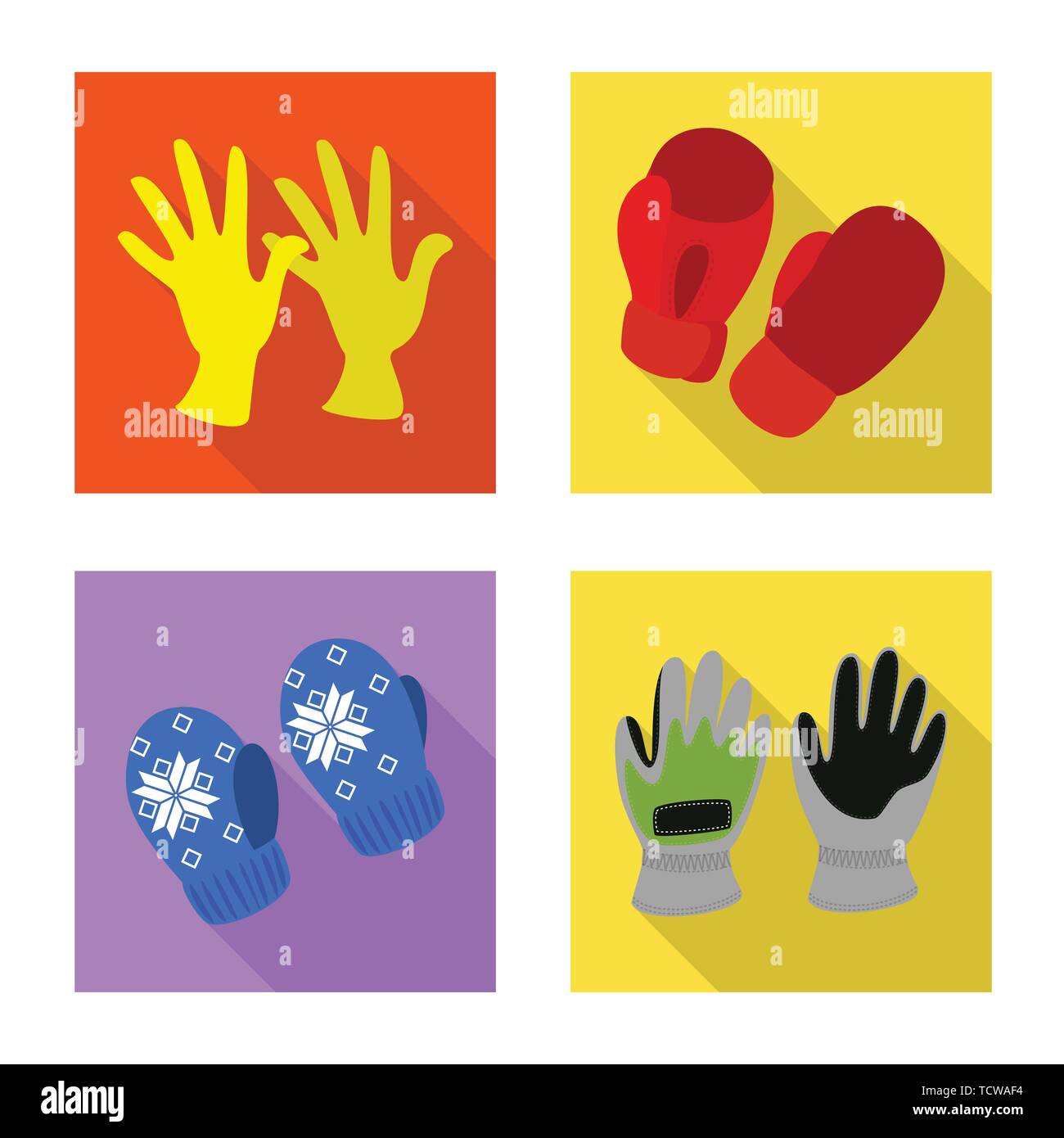 Vector illustration of own and textile sign. Set of own and safety ...