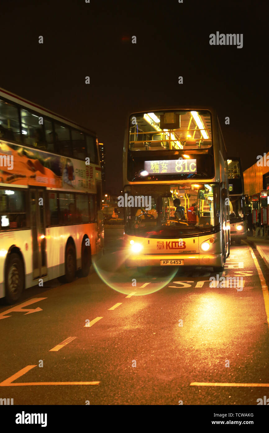 Hong Kong bus Stock Photo - Alamy