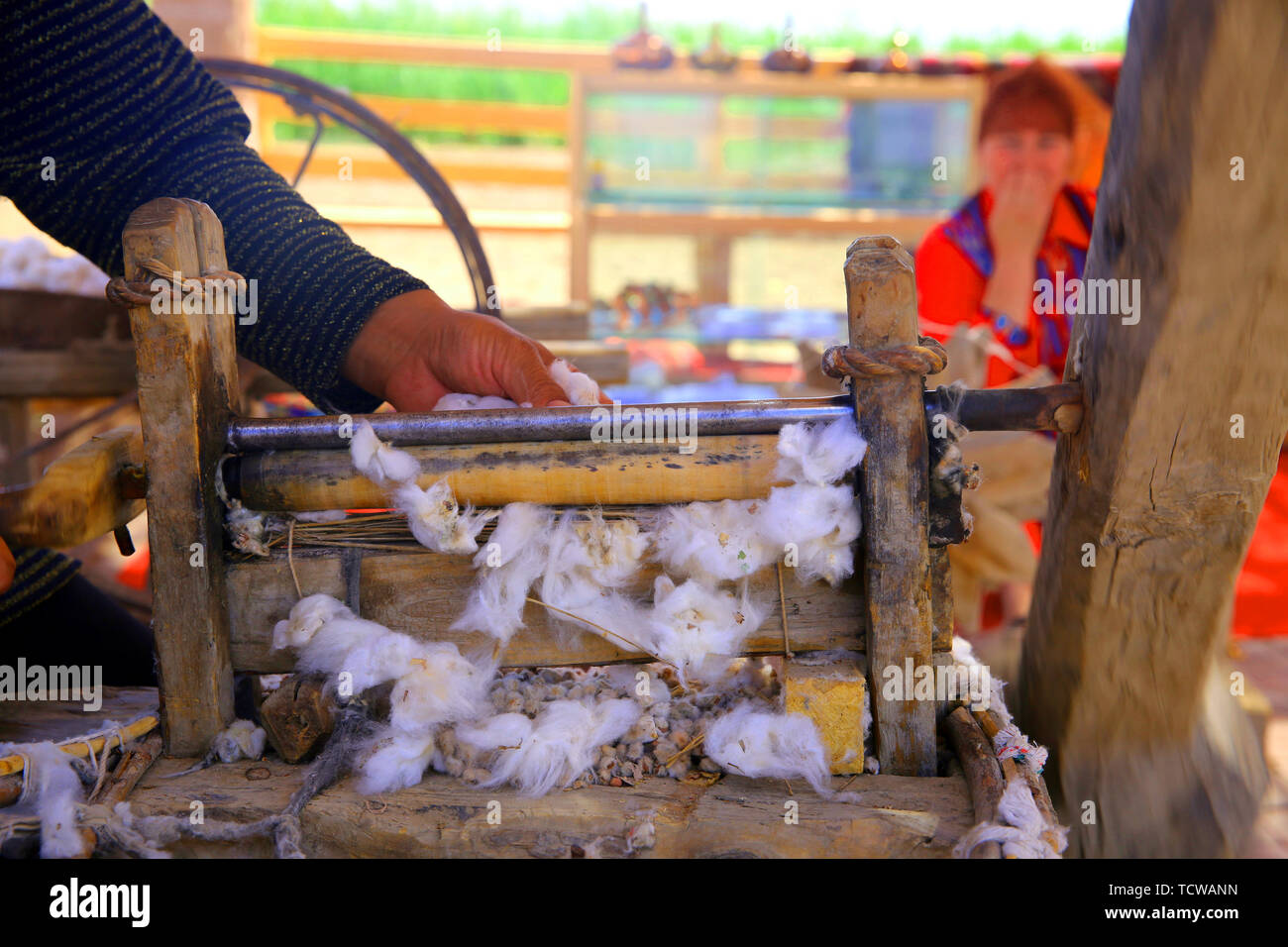 Red Sea Scenic Area, Bachu County, Seed Deseeding Machine, Cotton Stock ...
