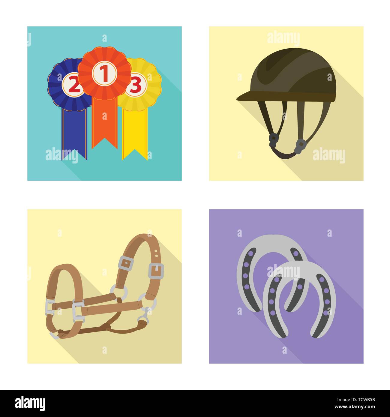 Vector illustration of track and racing symbol. Collection of track and ...