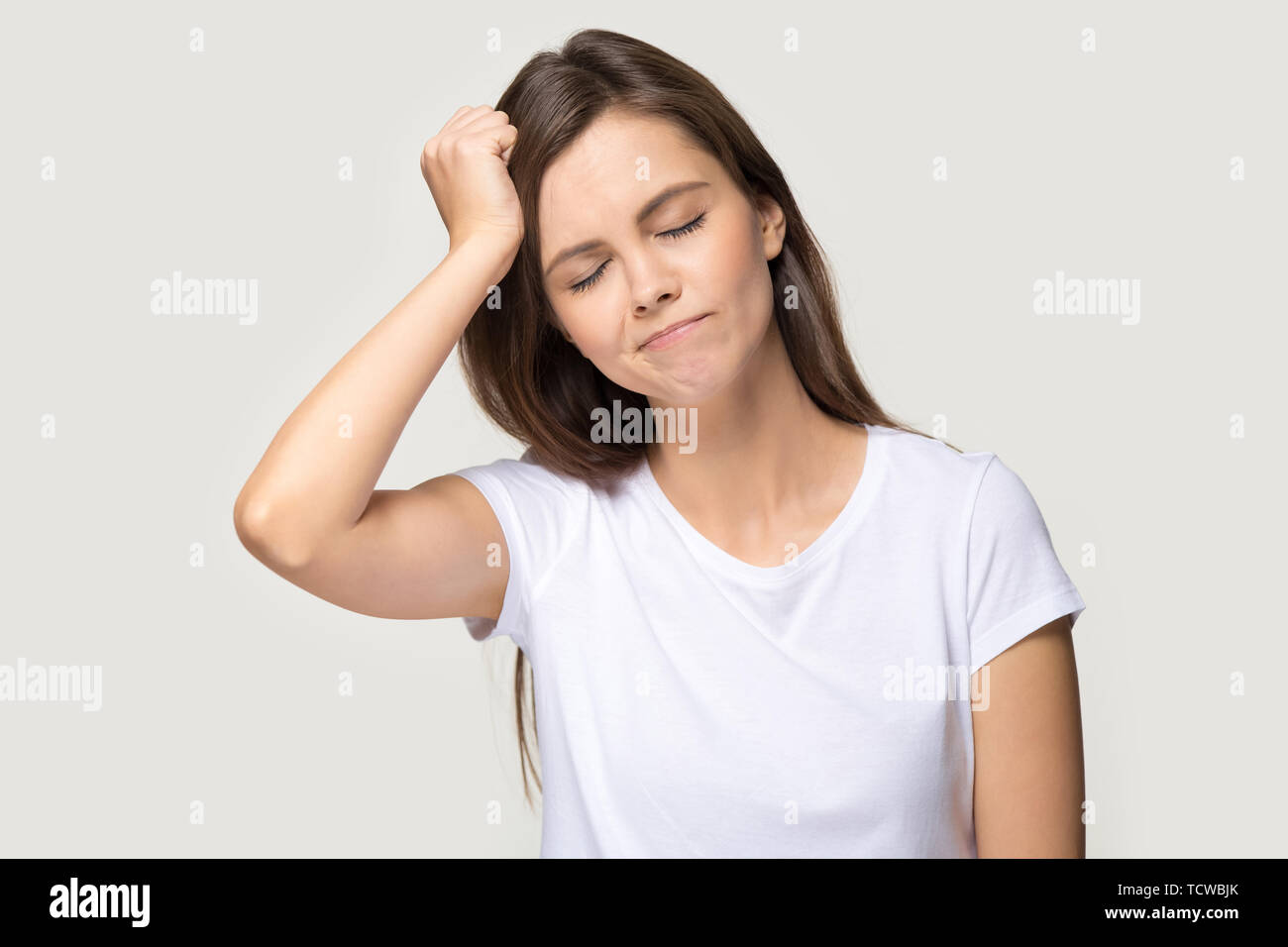 Woman mistake forgot memory hi-res stock photography and images - Alamy