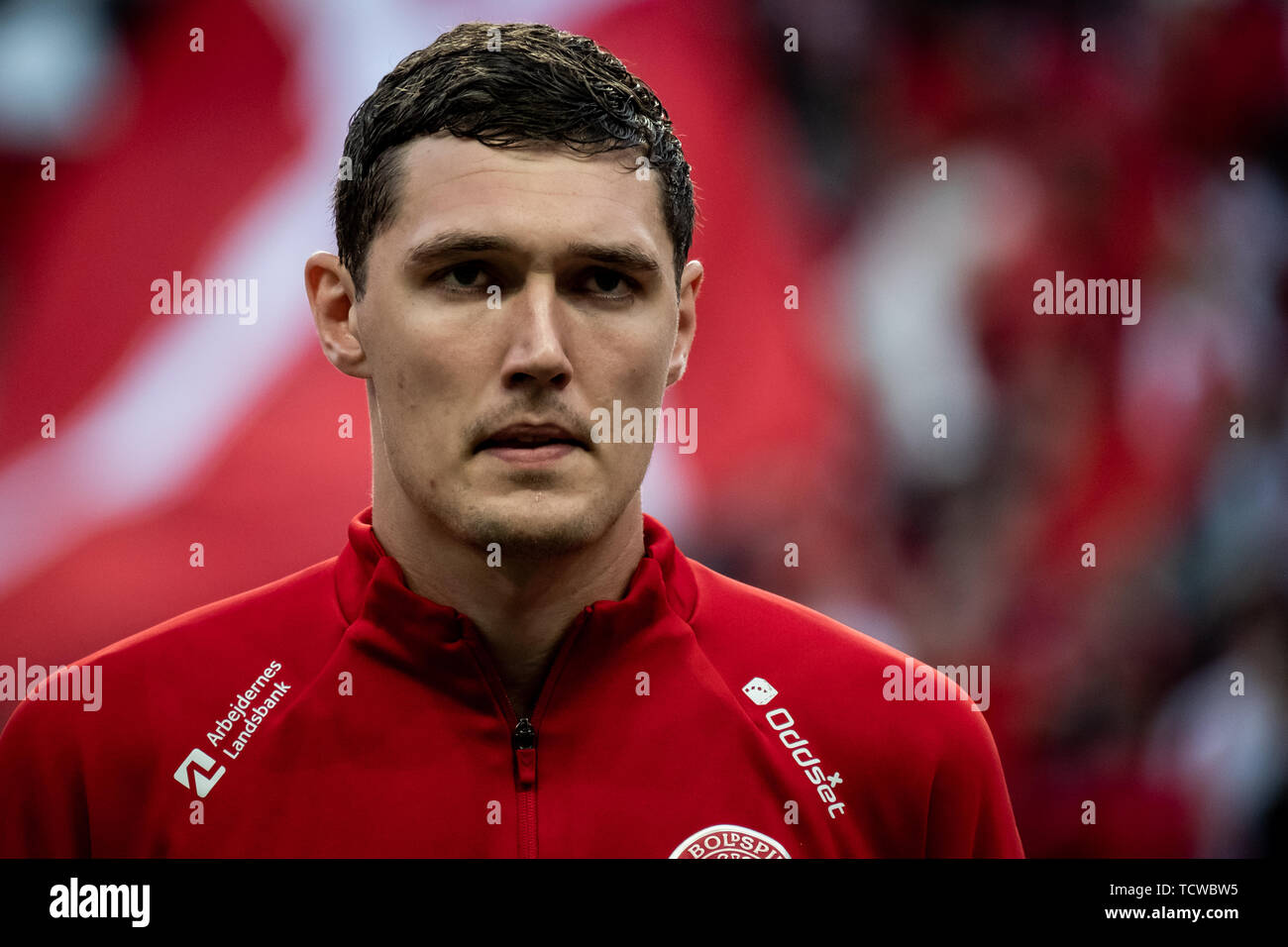 Denmark, Copenhagen - June 7, 2019. Andreas Christensen of Denmark seen ...