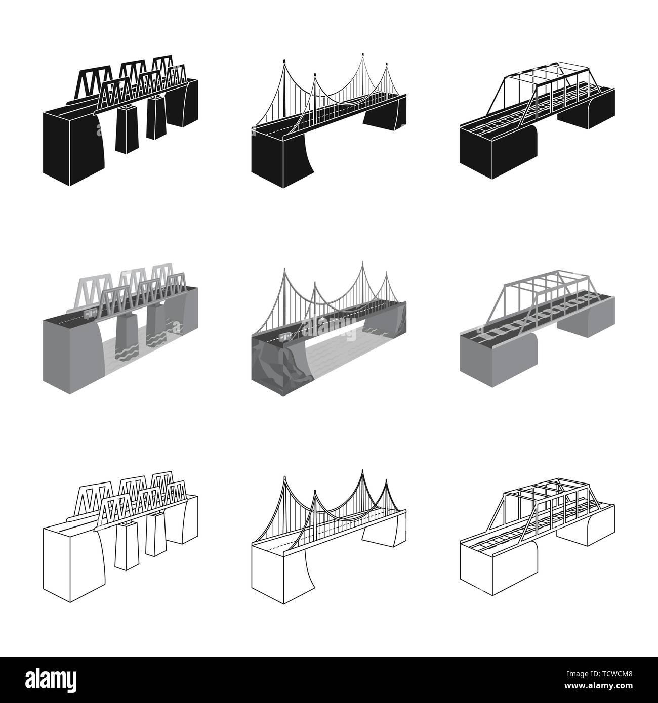 bridge,modern,rock,sea,railway,concrete,assembled,railroad,brick ...