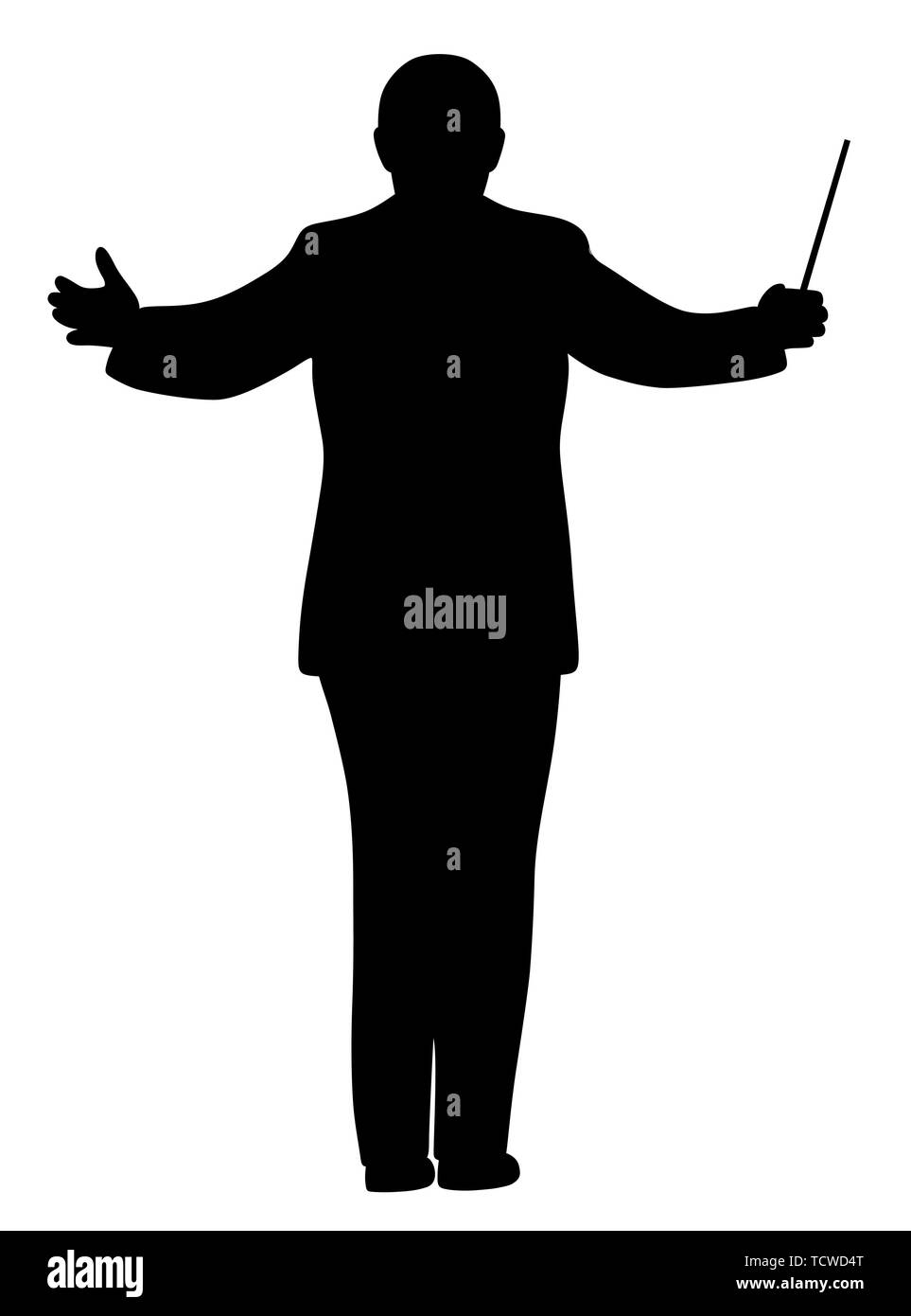 Conducting choir Stock Vector Images - Alamy