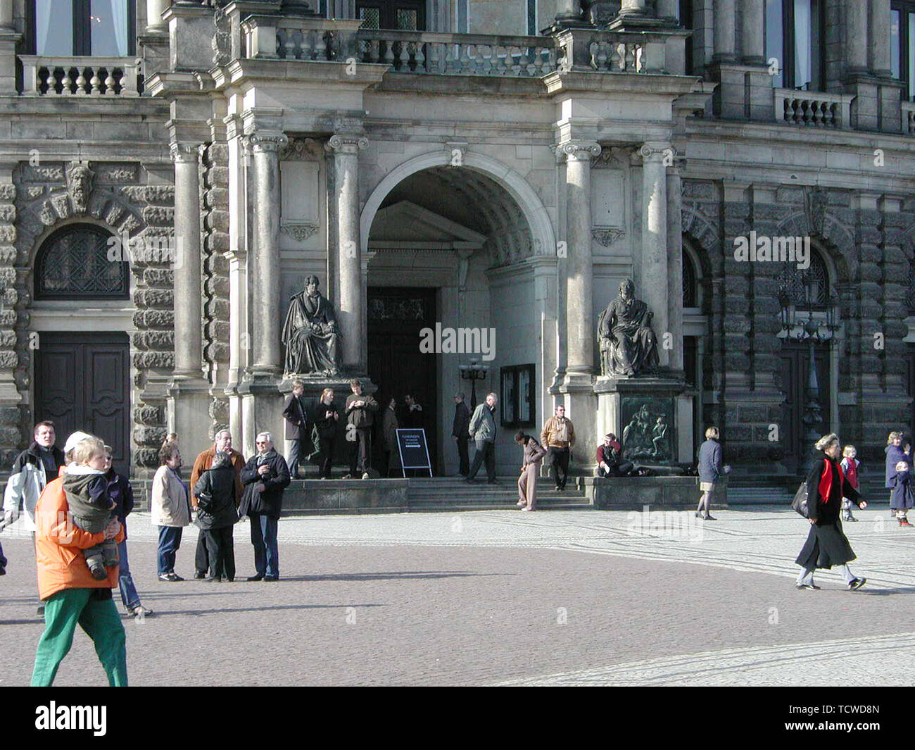 Dresden on March 28, 2002; Semperoper Stock Photo - Alamy