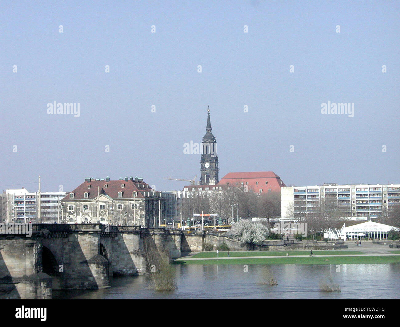 Dresden on March 28, 2002; City and Street Landscapes, Architecture ...
