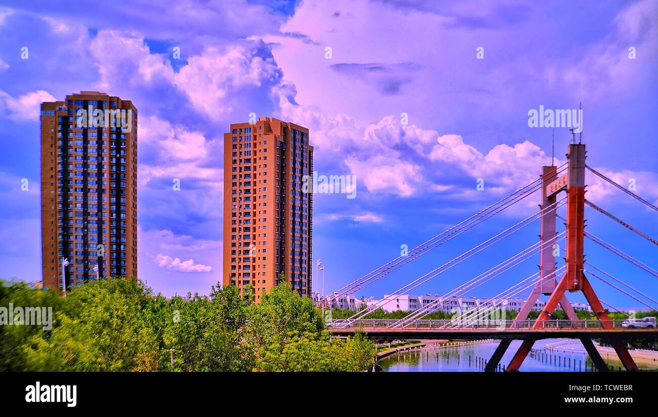 Landscape of the Karamay Stock Photo - Alamy