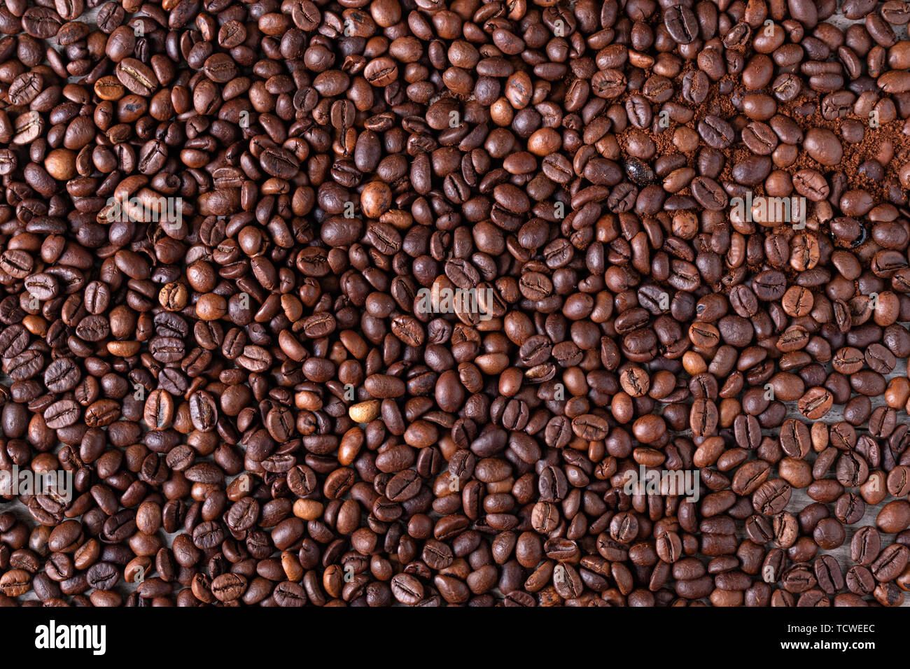 coffee beans background Stock Photo - Alamy